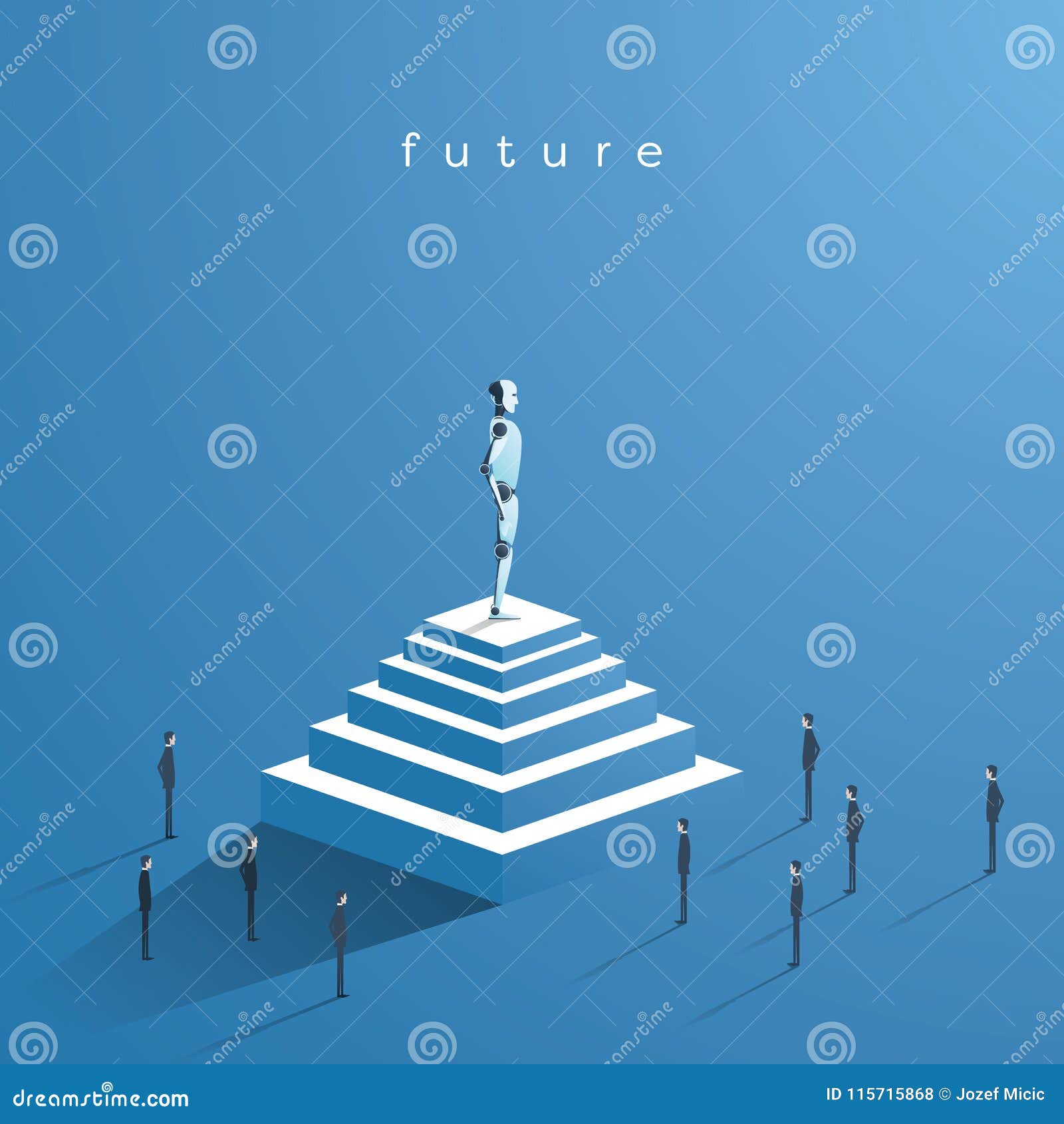 Technology Vector Concept of Artificial Intelligence Compared To Humans ...