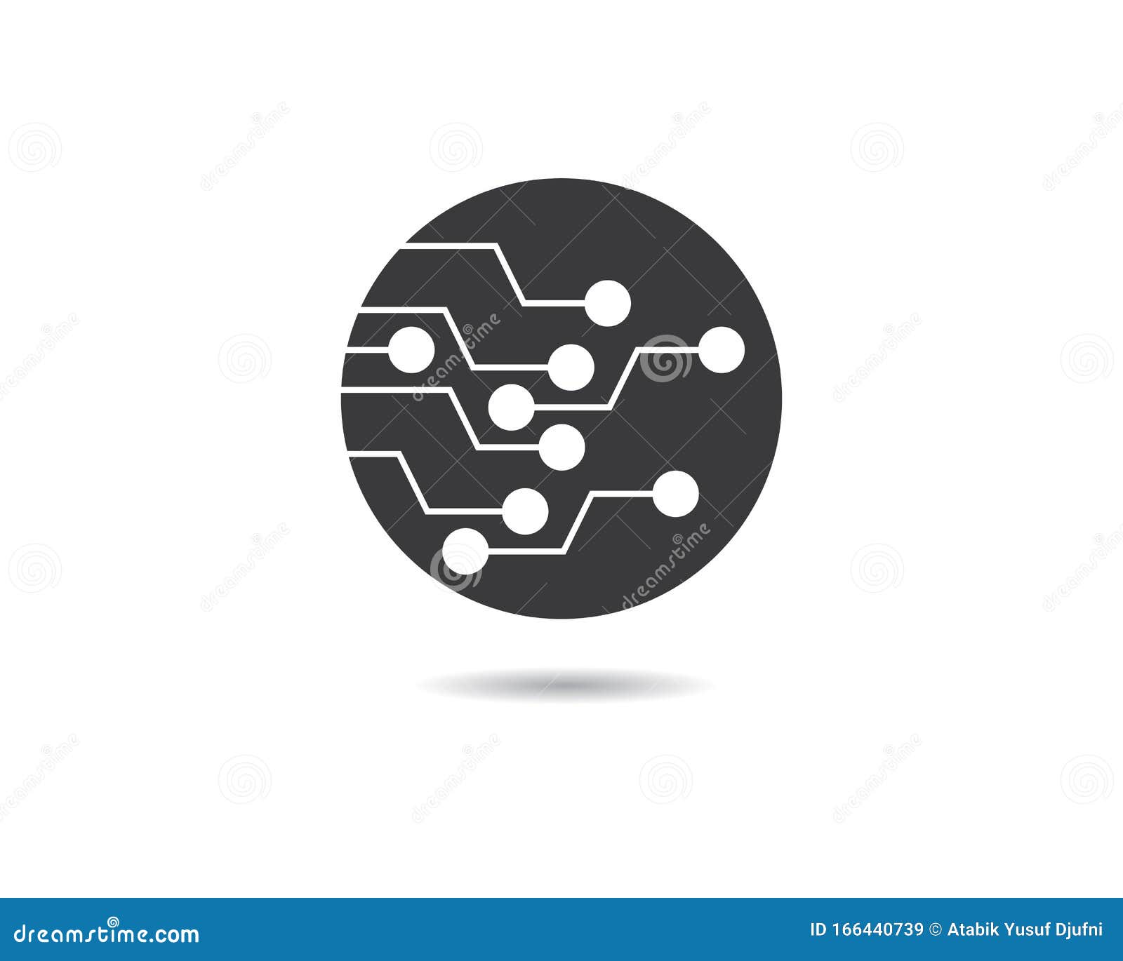 Technology vector icon stock vector. Illustration of information ...