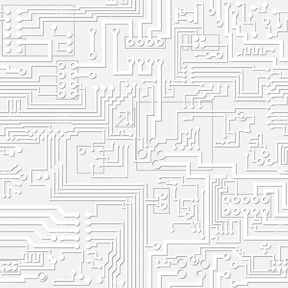 Vector Light Gray Circuit Board Pattern Stock Vector - Illustration of ...