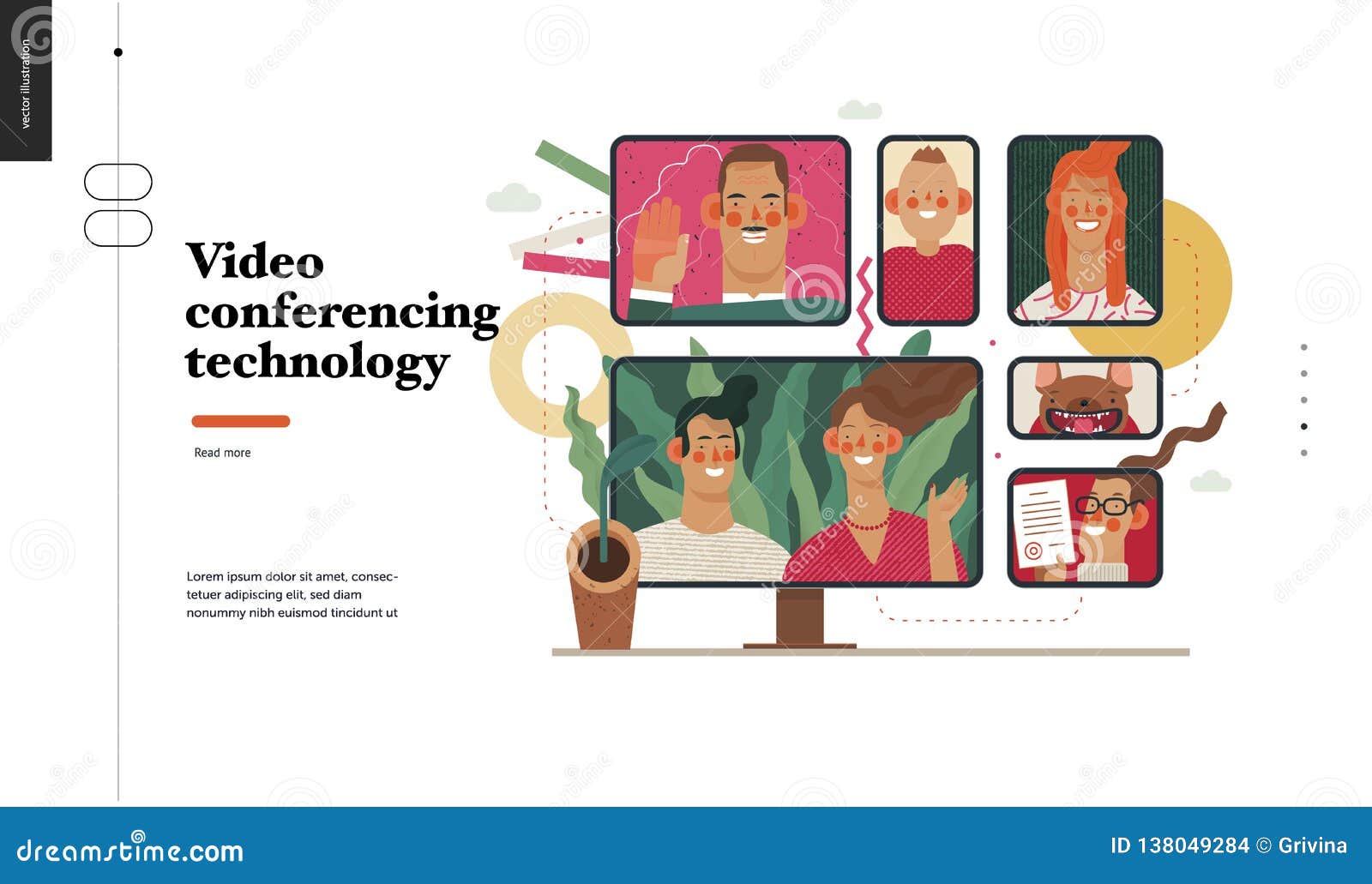 Technology Topic Illustration Stock Vector - Illustration of ...