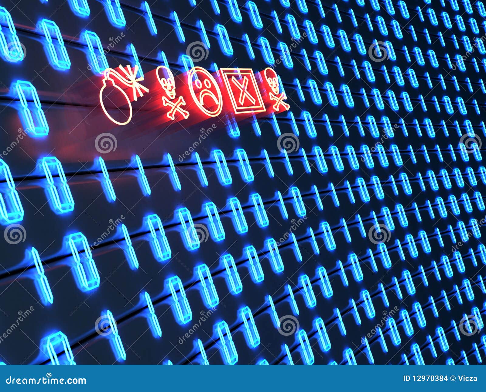 Technology Virus Concept 01 Stock Illustration - Illustration of health ...