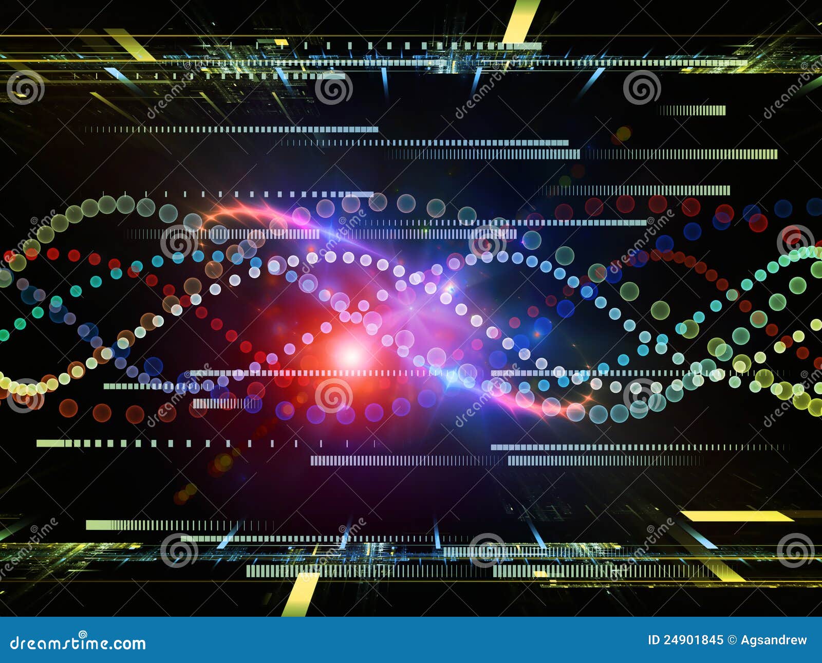 Technology Visualization stock illustration. Illustration of simmetry ...