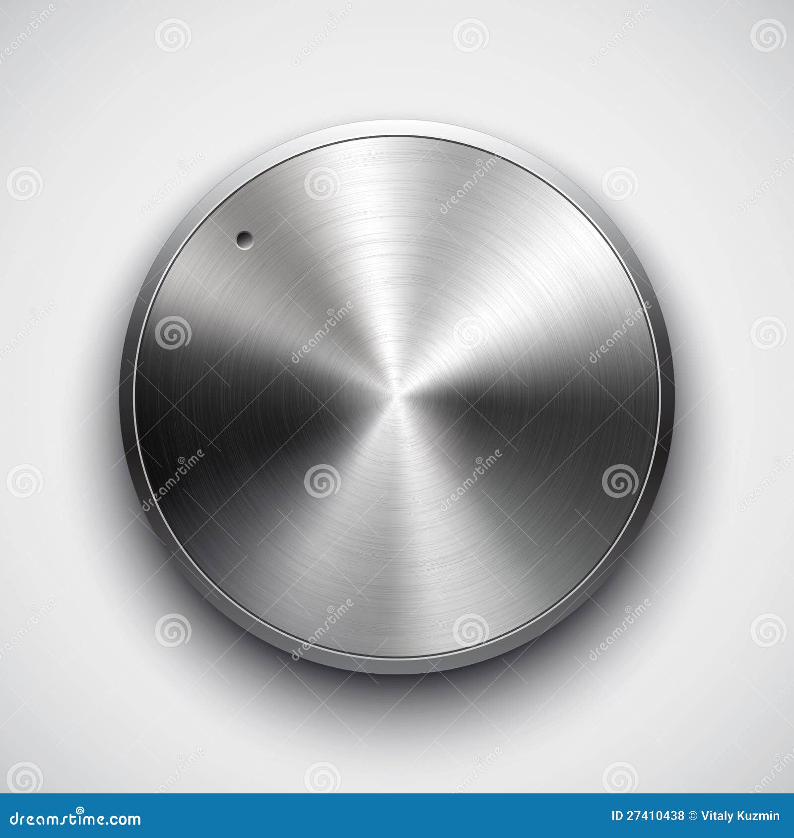 Technology Volume Button with Metal Texture Stock Vector - Illustration ...