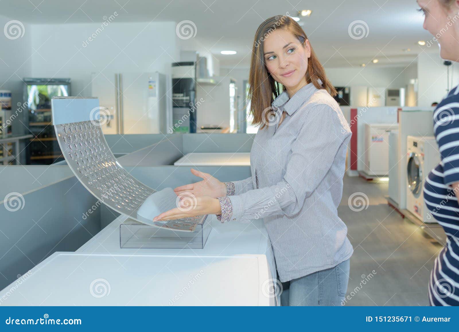 Technology in Washing Machine Stock Image - Image of worker, shopping ...