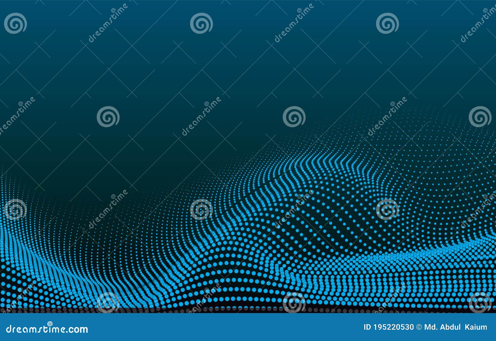Technology Wave Background. Stock Illustration - Illustration of ...
