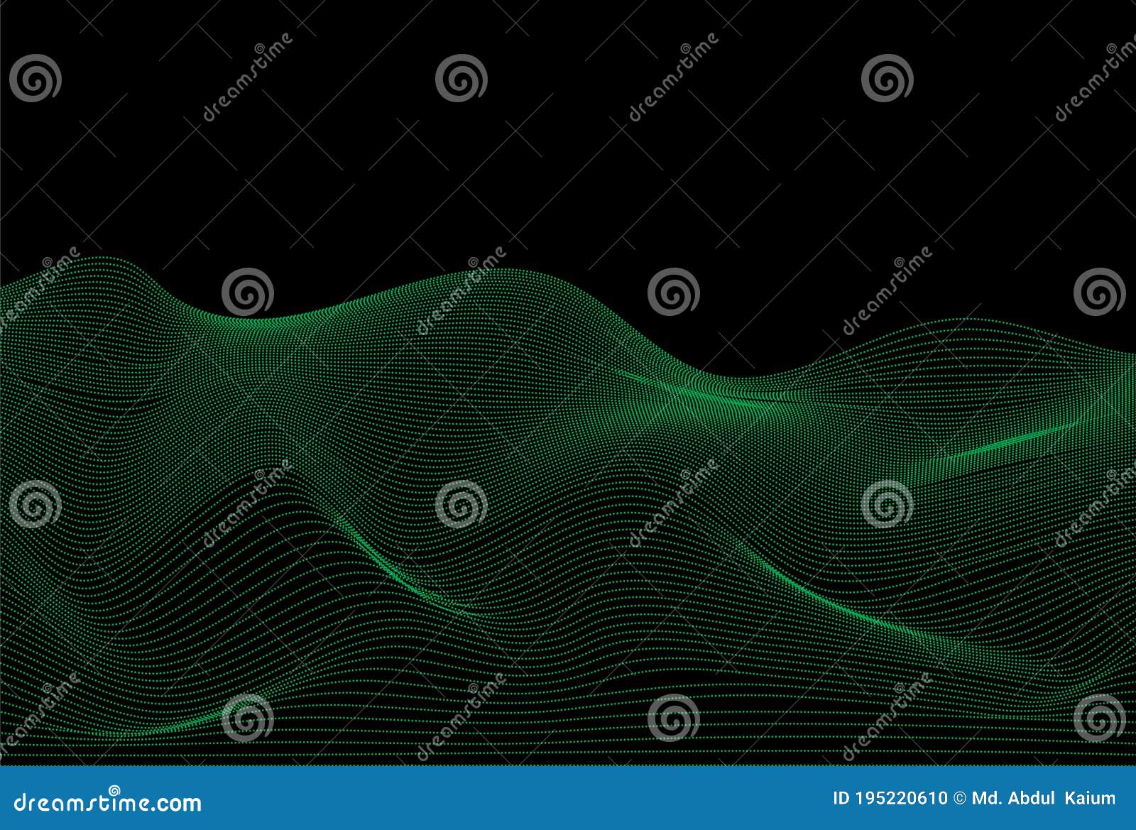 Technology Wave Drak Green Background. Stock Illustration ... Technology Wave Drak Green Background. Stock Illustration ...
