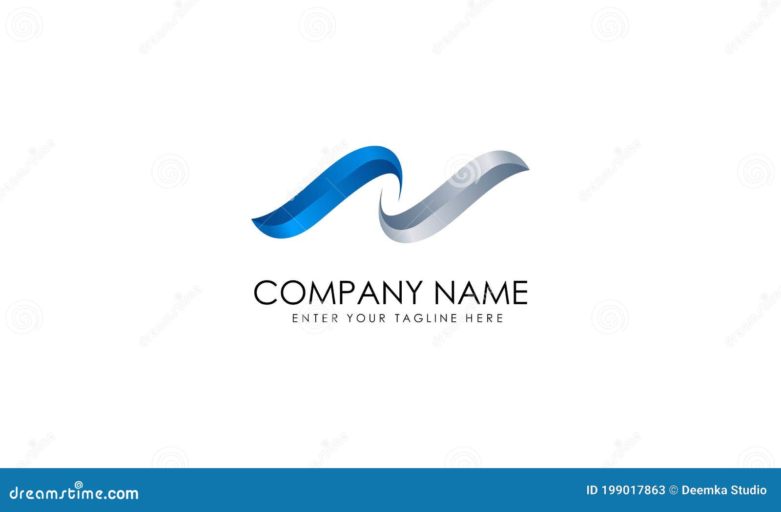 Technology Wave Infinite Logo Concept Design Vector Stock Vector ...