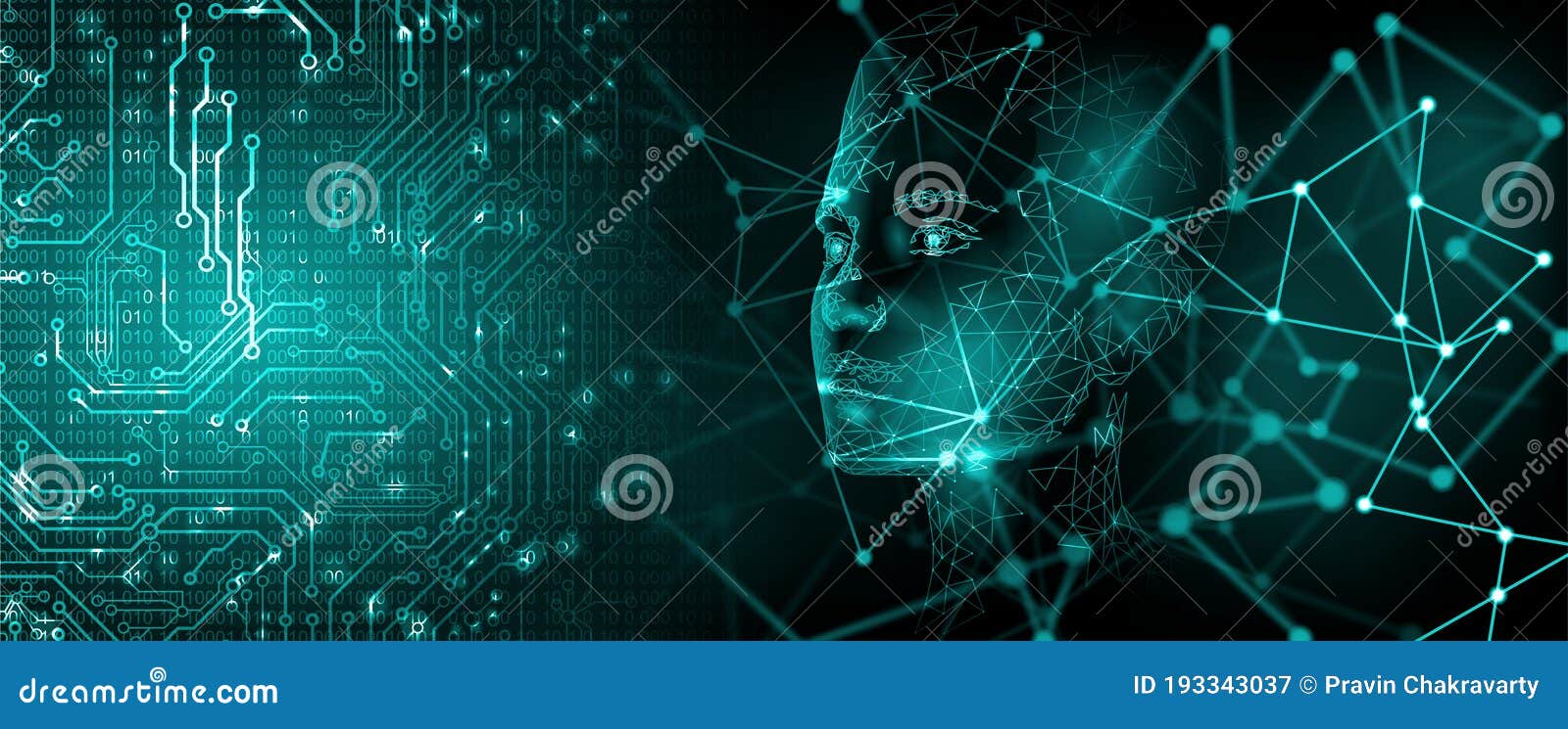 Technology Web Background.artificial Intelligence Virtual Concept ...