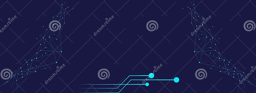 Technology Web Background Featuring Abstract Artificial Intelligence ...