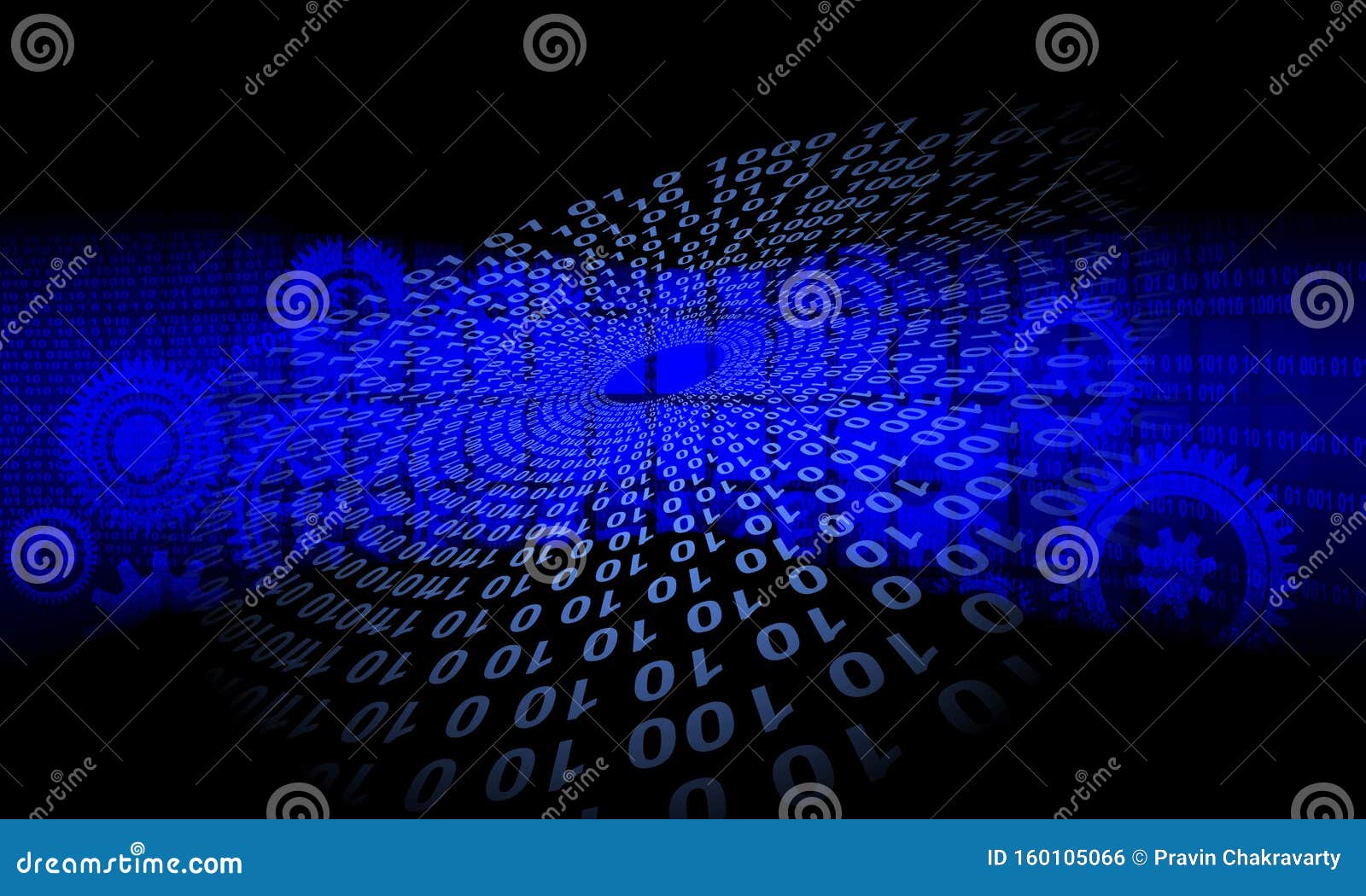 Technology Web Background. Virtual Cogs Concept. World Network ...