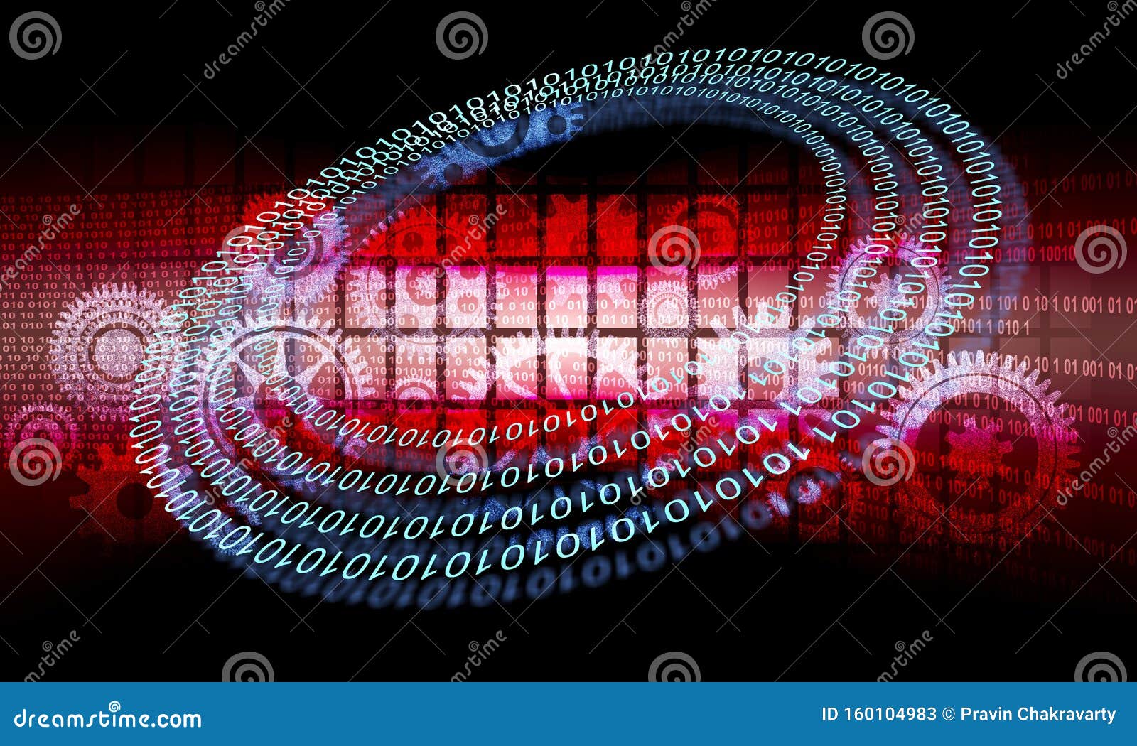 Technology Web Background. Virtual Cogs Concept. World Network ...