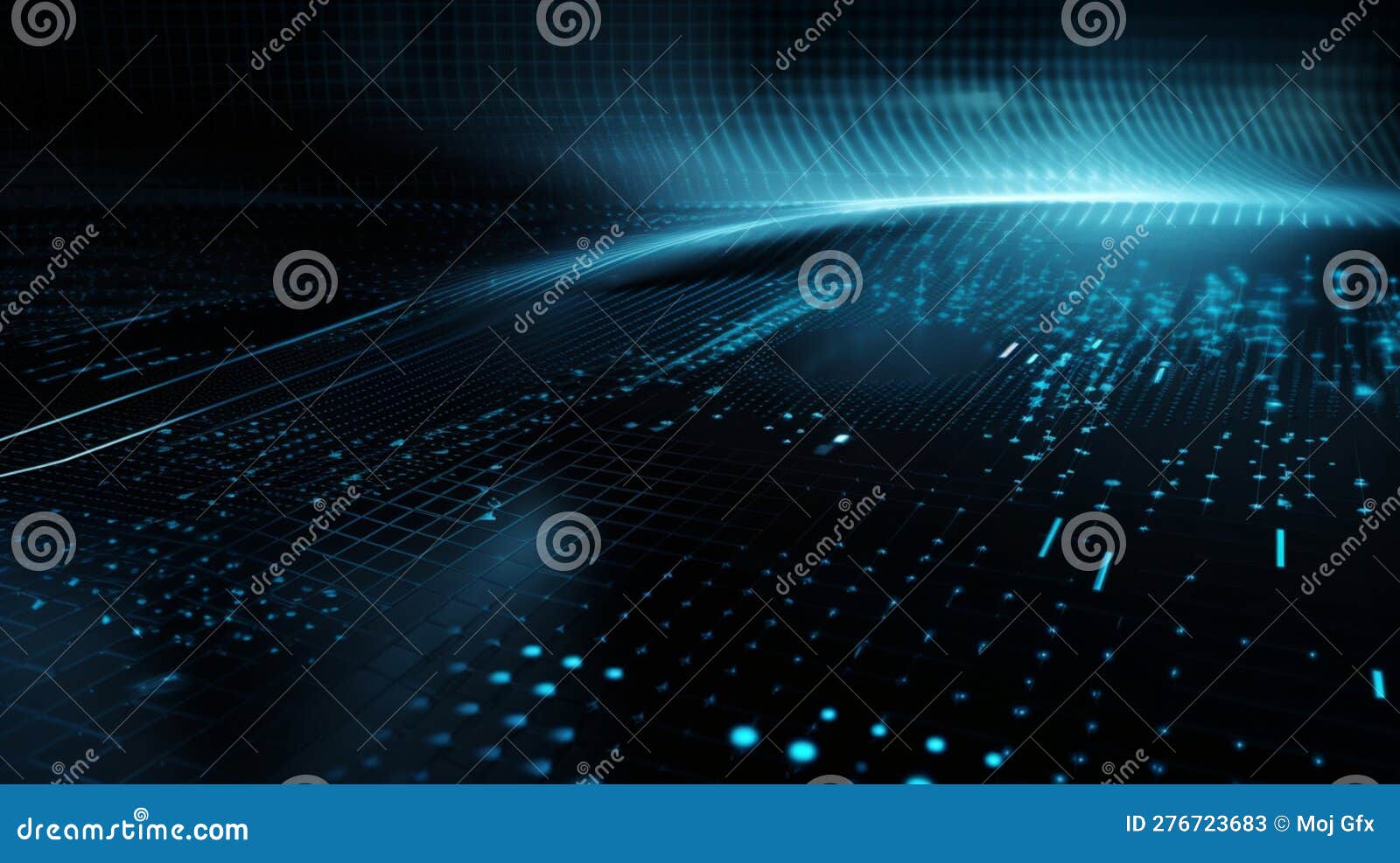 Technology Web Background. Virtual Concept Stock Illustration ...