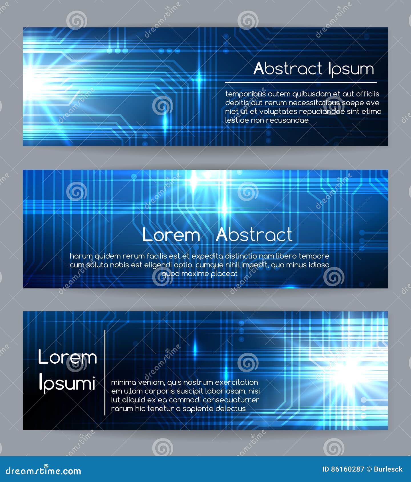 Technology Web Banners or Abstract Website Tech Digital and Medical ...