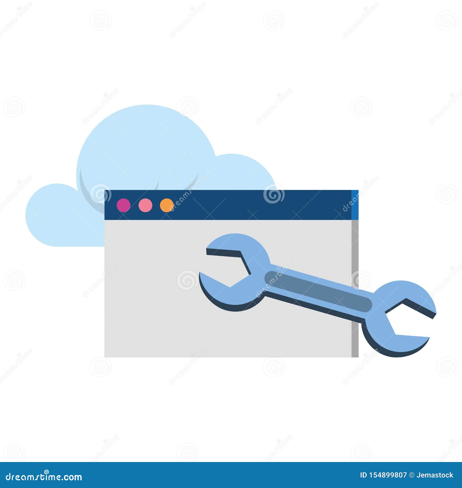 Technology Web Digital Hardware Cartoon Stock Vector - Illustration of ...