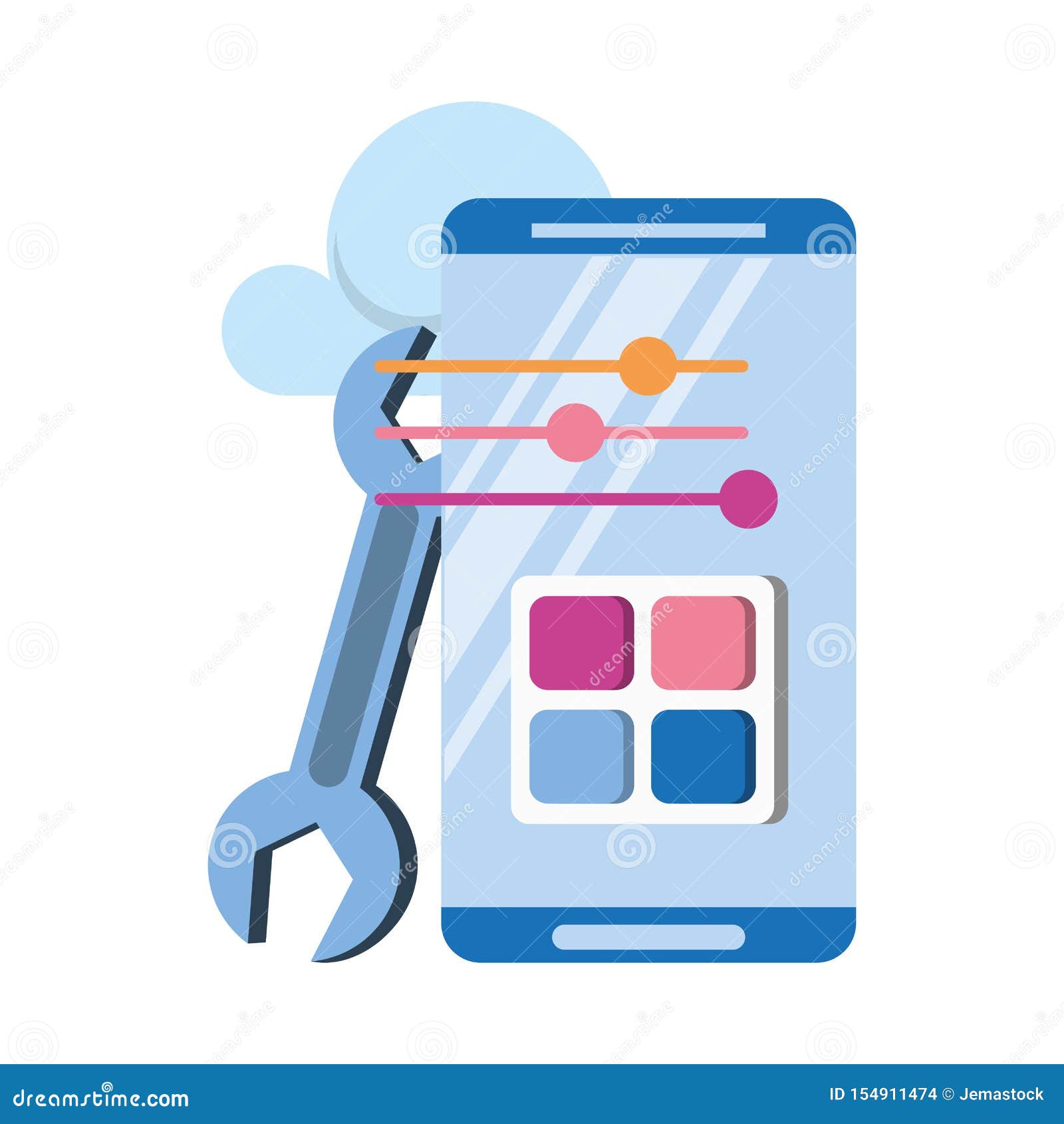 Technology Web Digital Hardware Cartoon Stock Vector - Illustration of ...