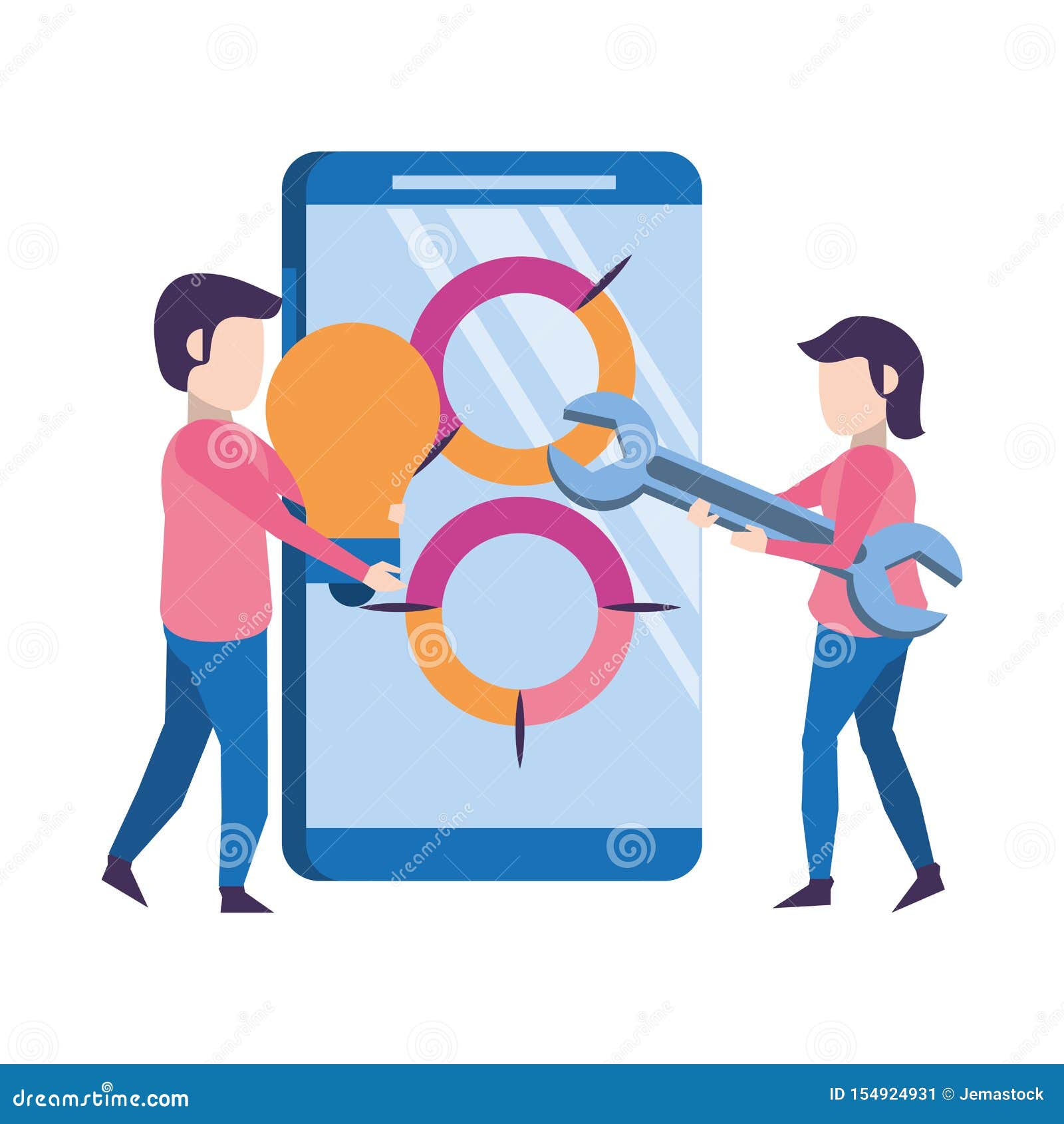 Technology Web Digital Hardware Cartoon Stock Vector - Illustration of ...