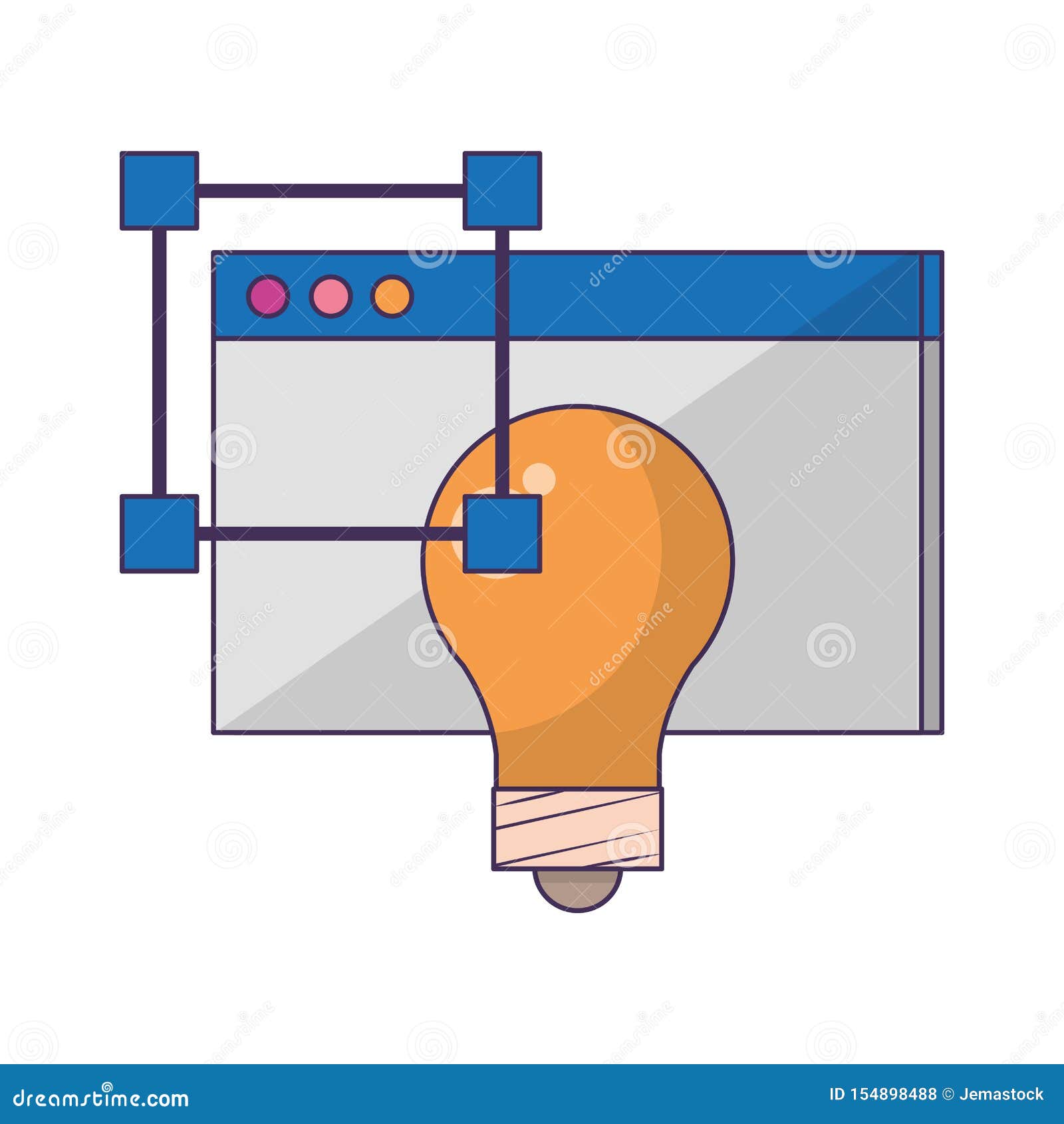 Technology Web Digital Hardware Cartoon Stock Vector - Illustration of ...