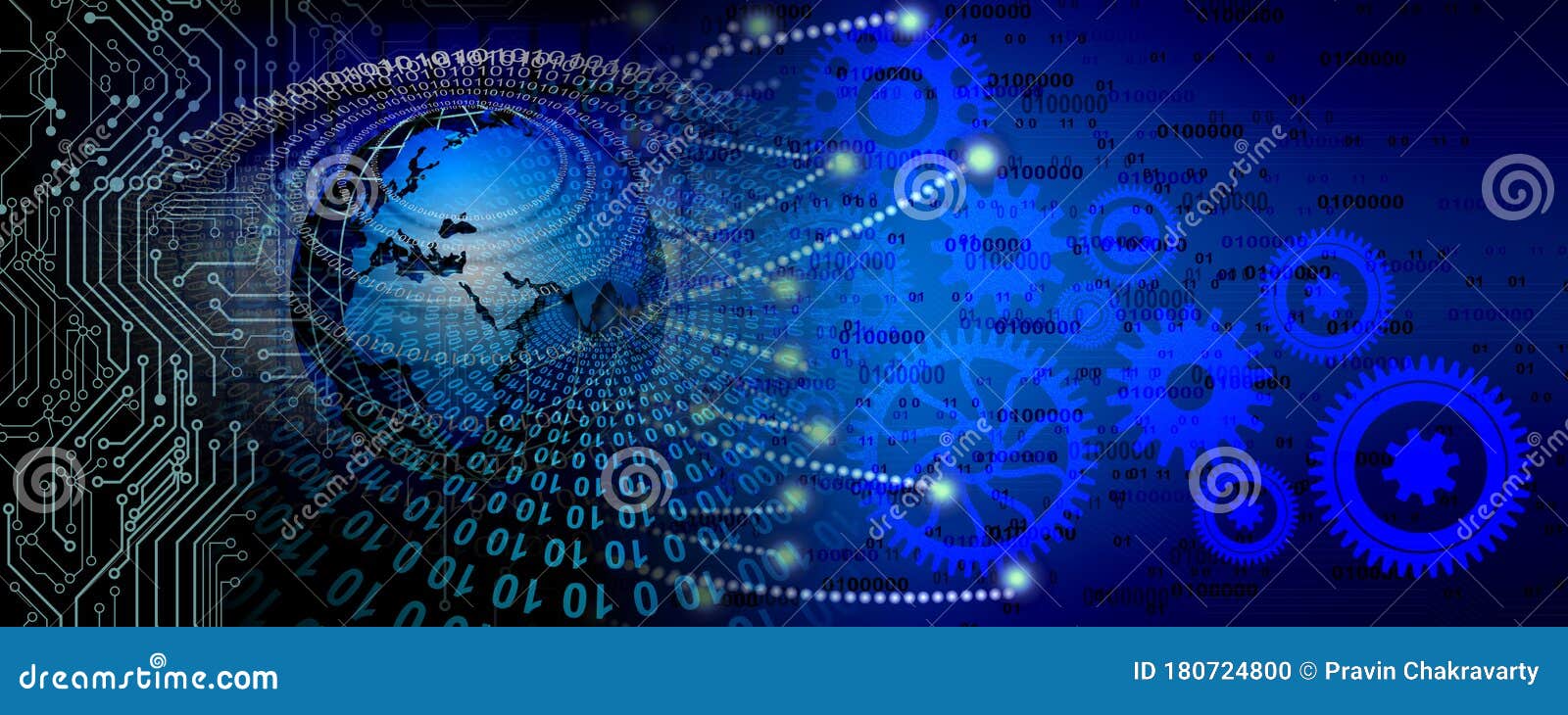 Technology Web Glob Background.artificial Intelligence Virtual Concept ...