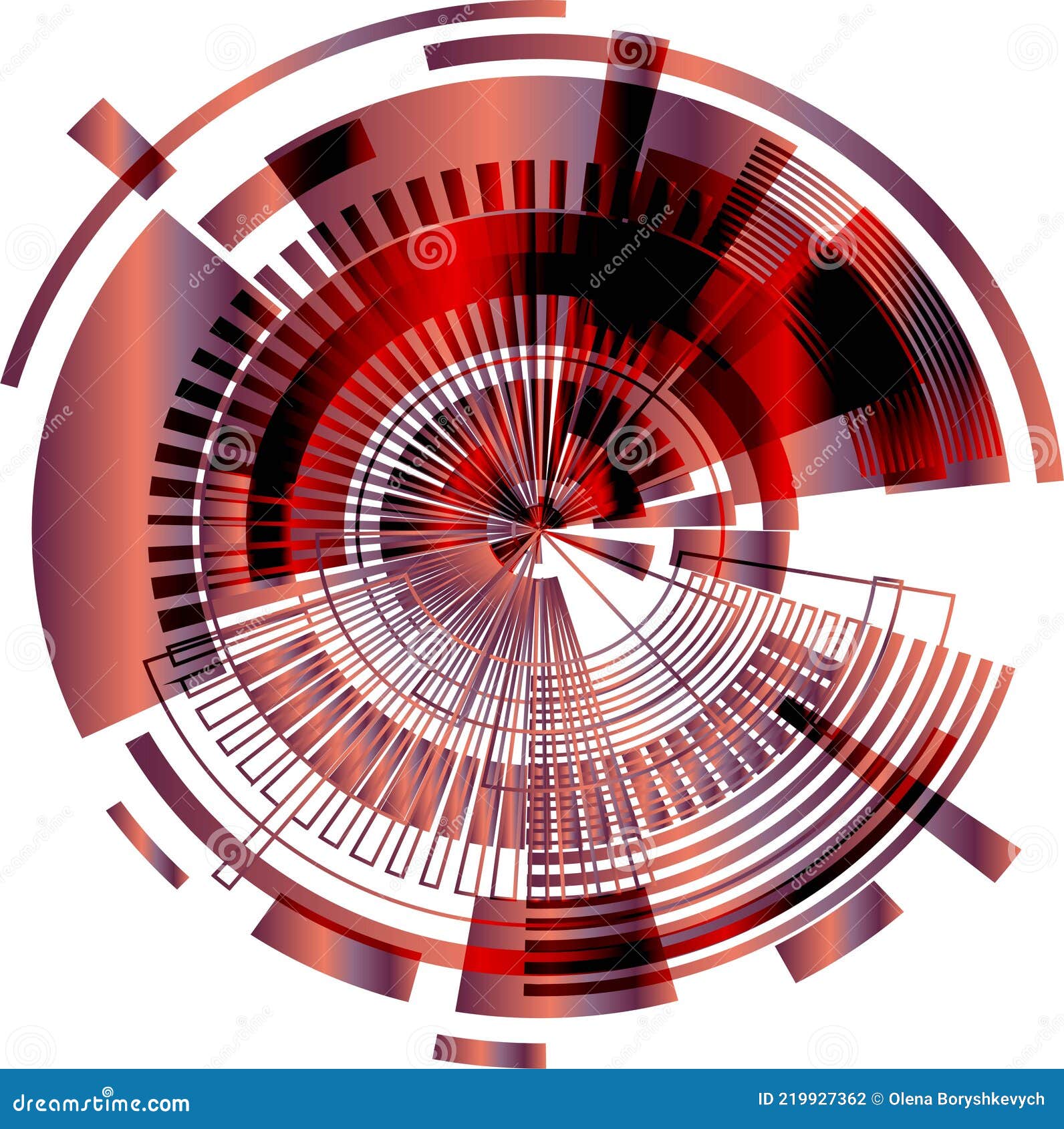 Technology Wheel on White Background Stock Illustration - Illustration ...