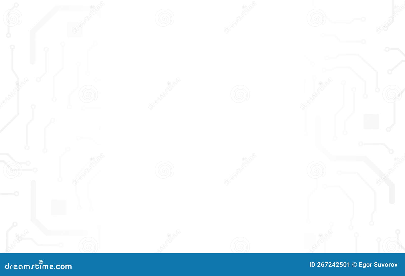 Technology White Background. Smooth Circuit Backdrop. Modern Tech ...