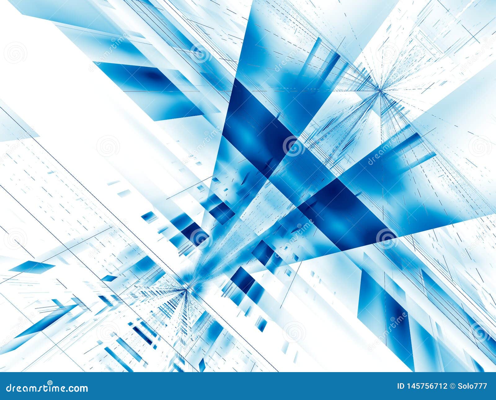 Technology Background - Futuristic Structure with Rays Burst ...