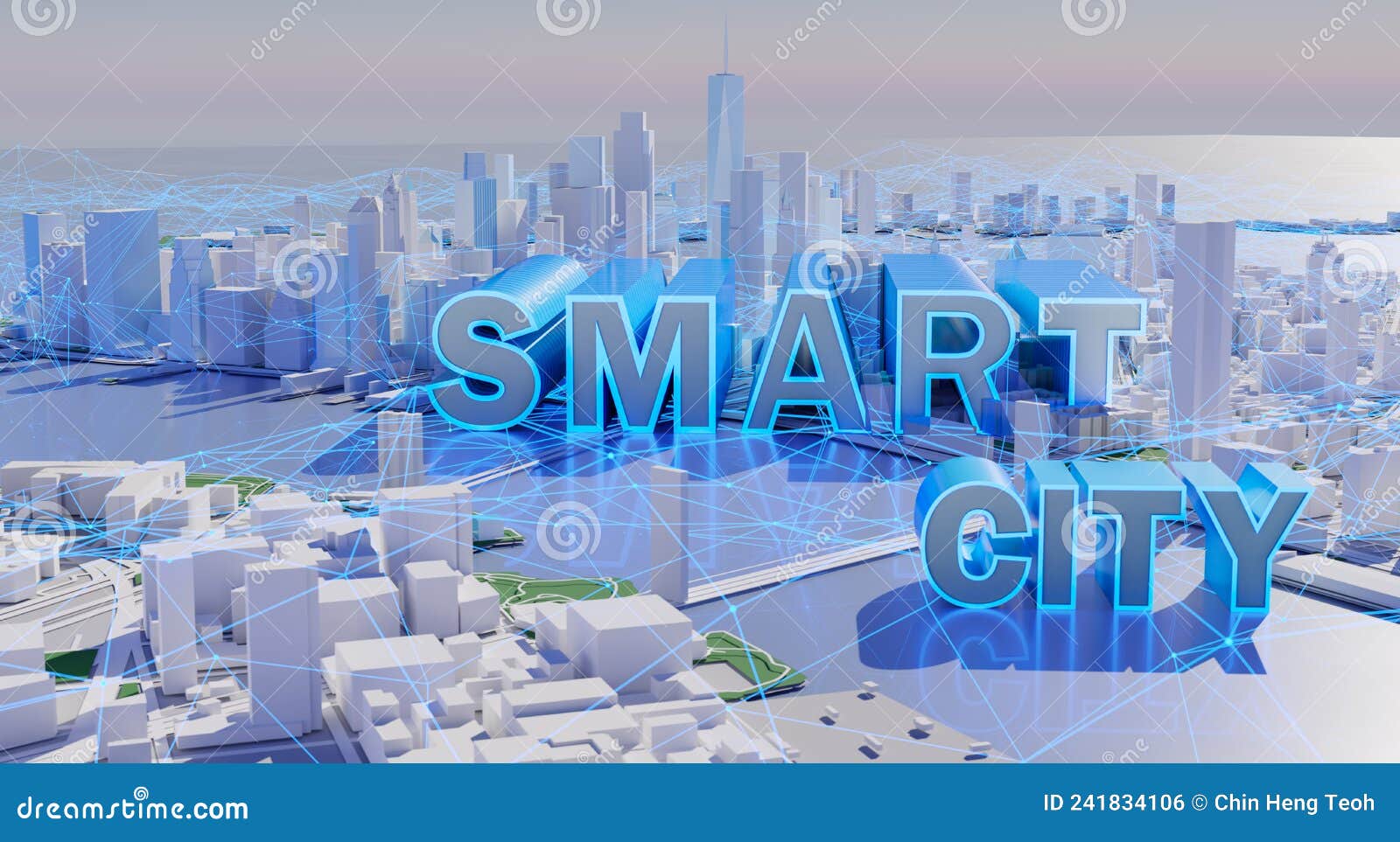 Technology Wireless Network Communication Smart City with Architecture ...