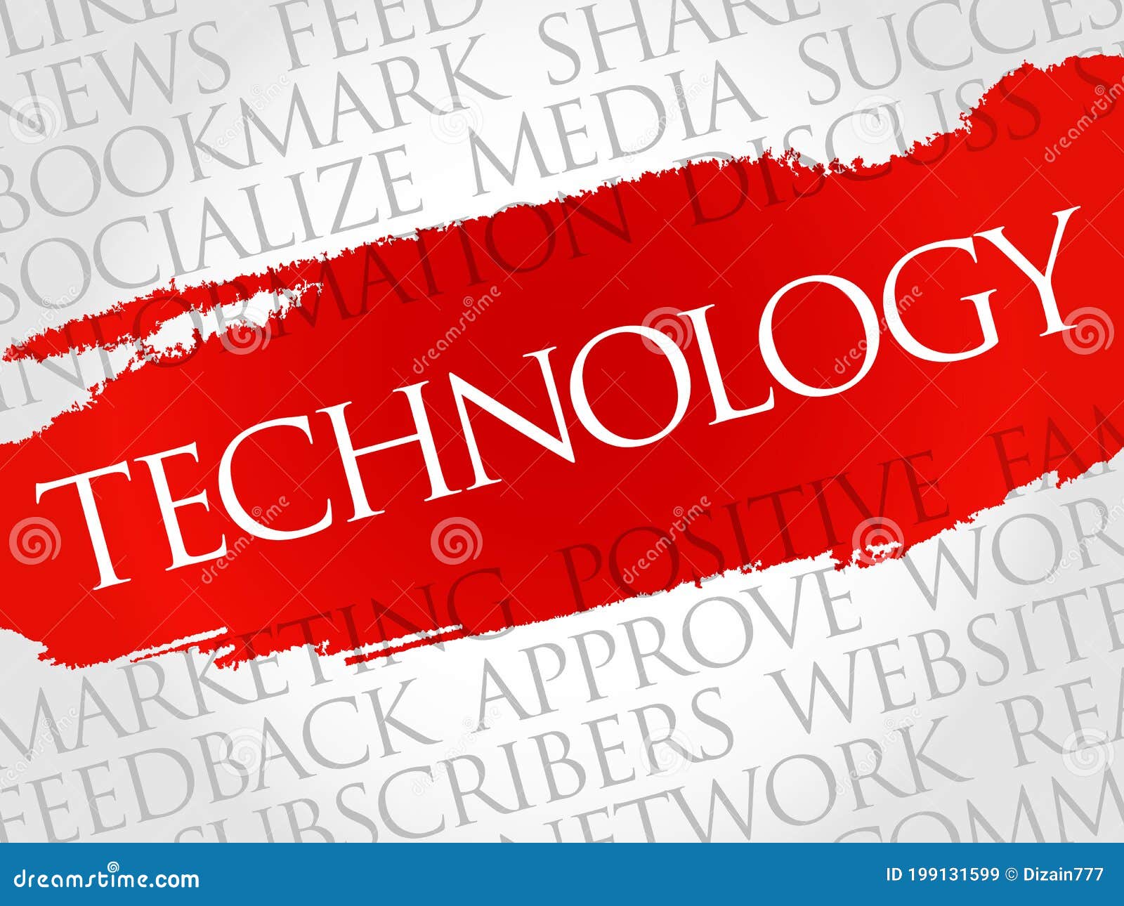 Technology word cloud stock illustration. Illustration of background ...