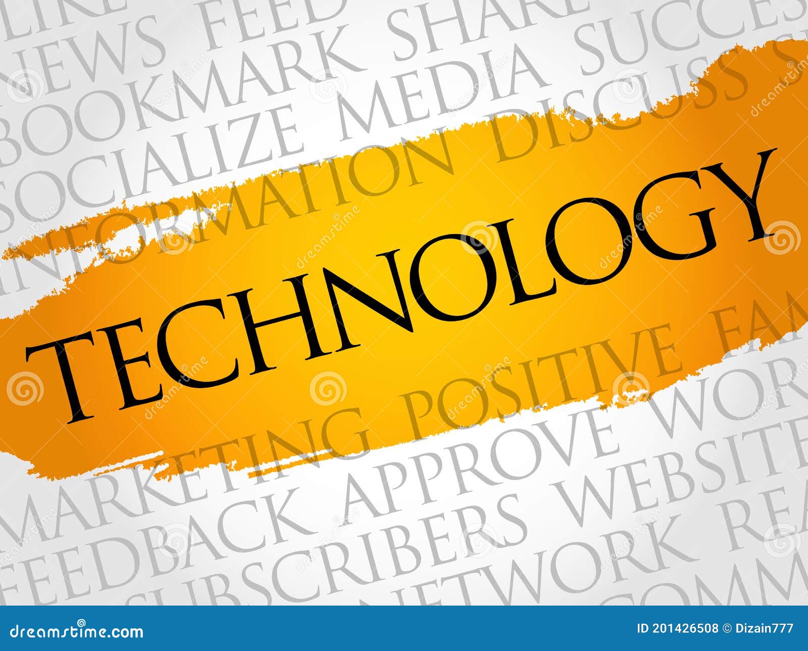 Technology word cloud stock illustration. Illustration of growing ...