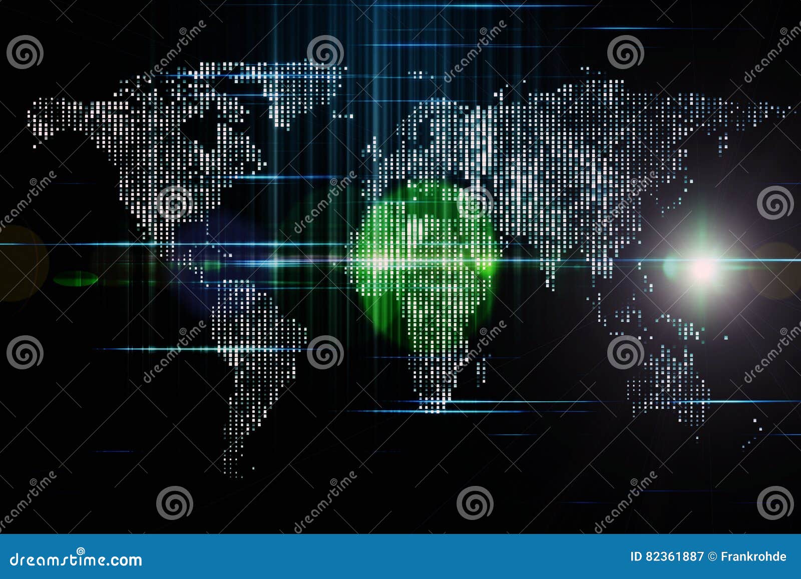 Technology world stock illustration. Illustration of cosmos - 82361887