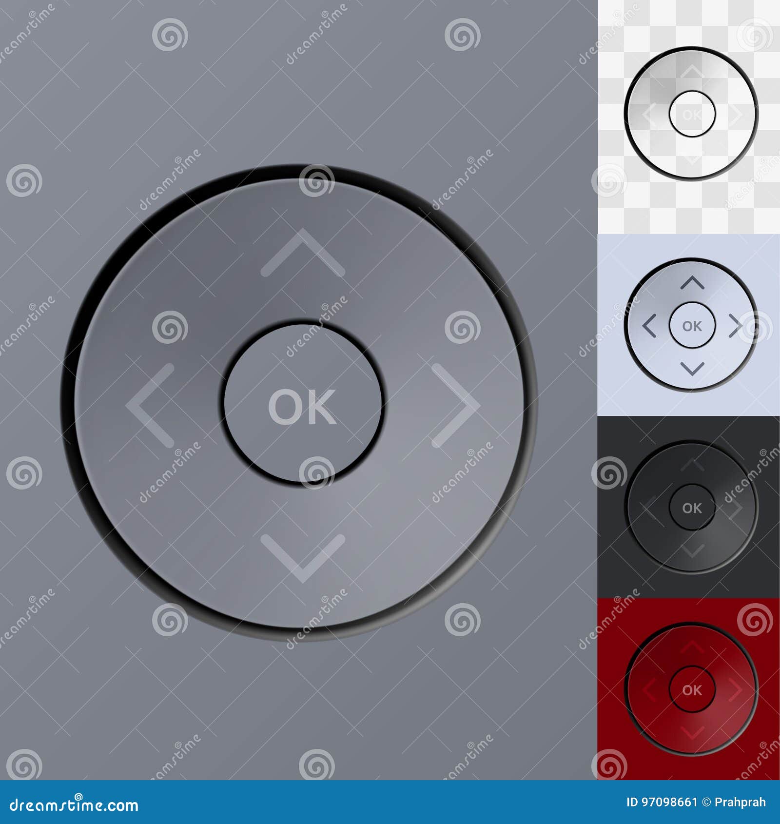 Technology Your Color Joystick Button Template Stock Illustration ...