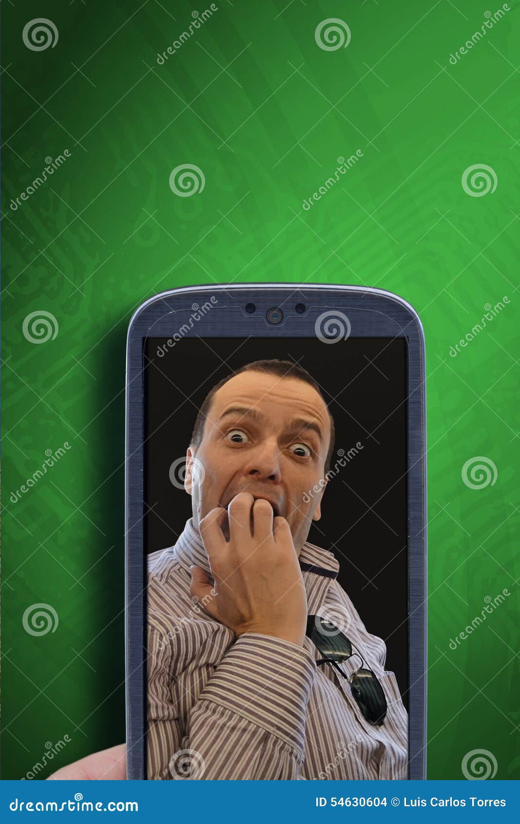 Technophobia stock photo. Image of blue, digital, copy - 54630604