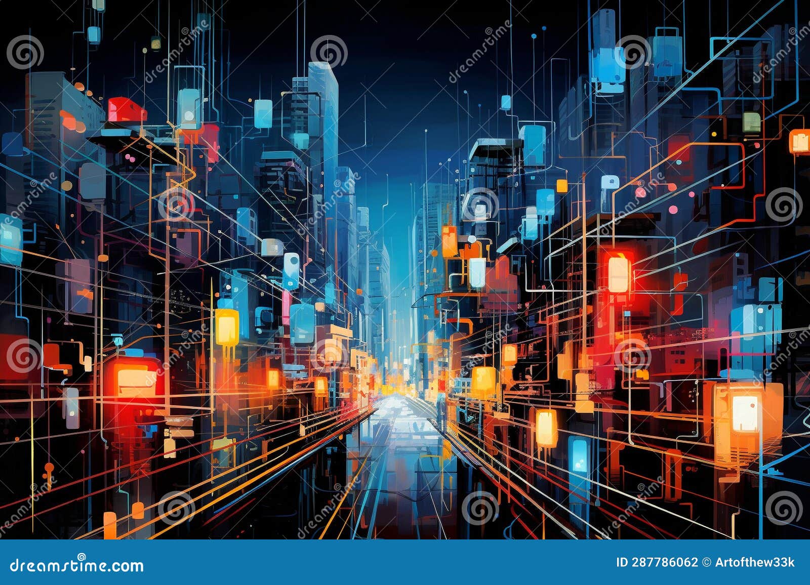 TechnoScape: a Futuristic Exploration of Connected Communication Stock ...