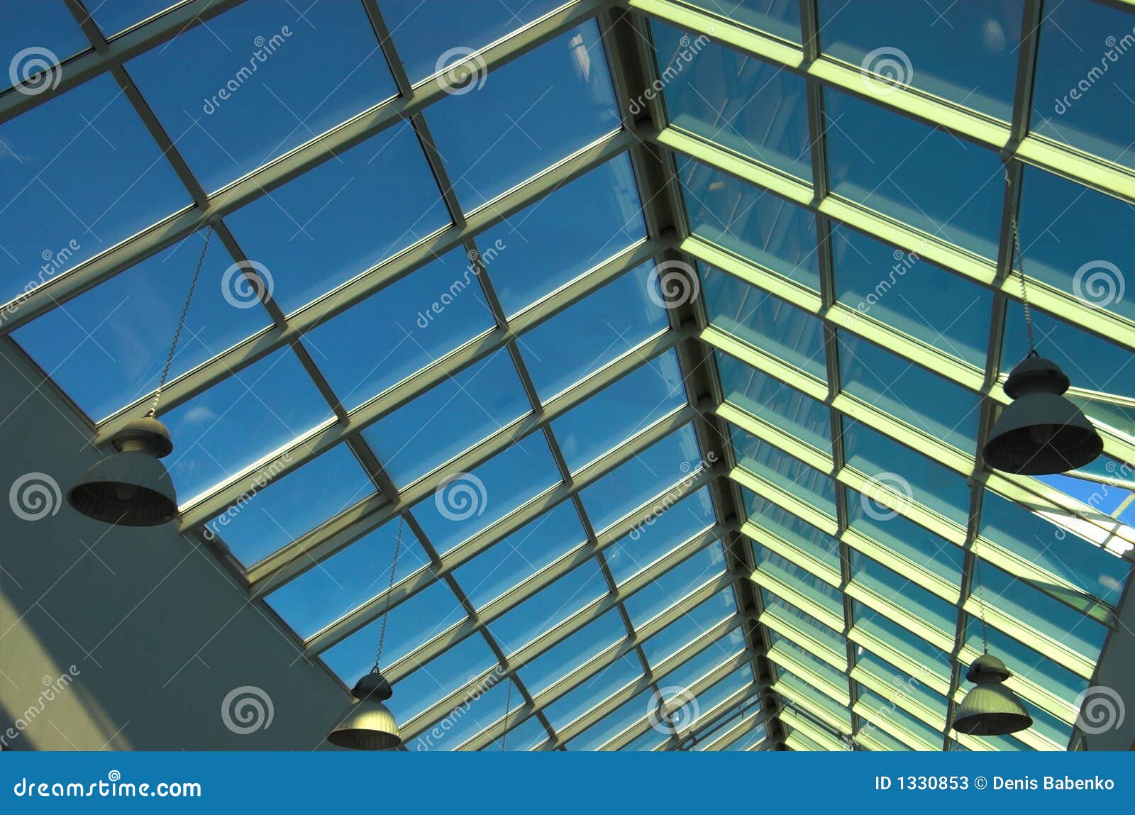 Techo azul imagen de archivo. Imagen de plata, corporativo - 1330853