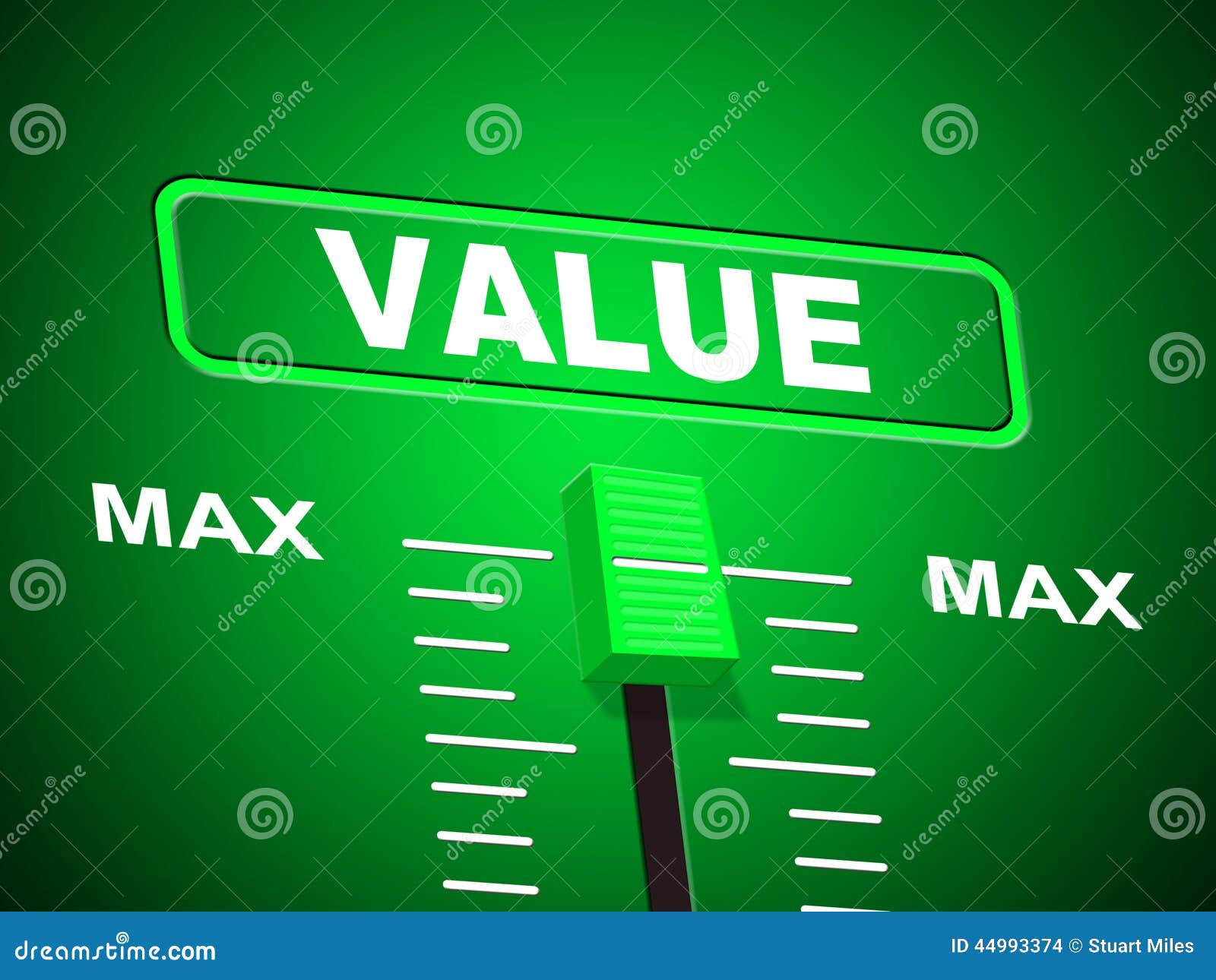 Techo De Max Indicates Upper Limit and Del Valor Stock de ilustración ...