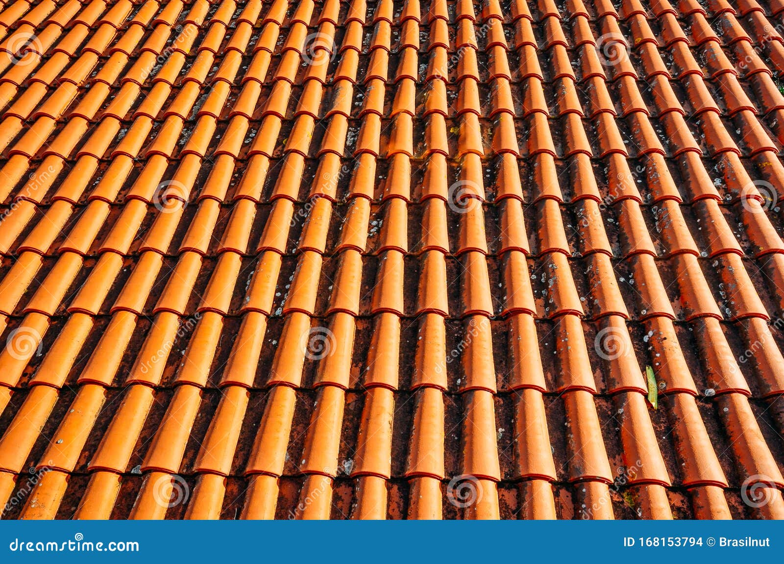 Techo Rojo Iluminado Para Fondo Foto de archivo - Imagen de fila ...