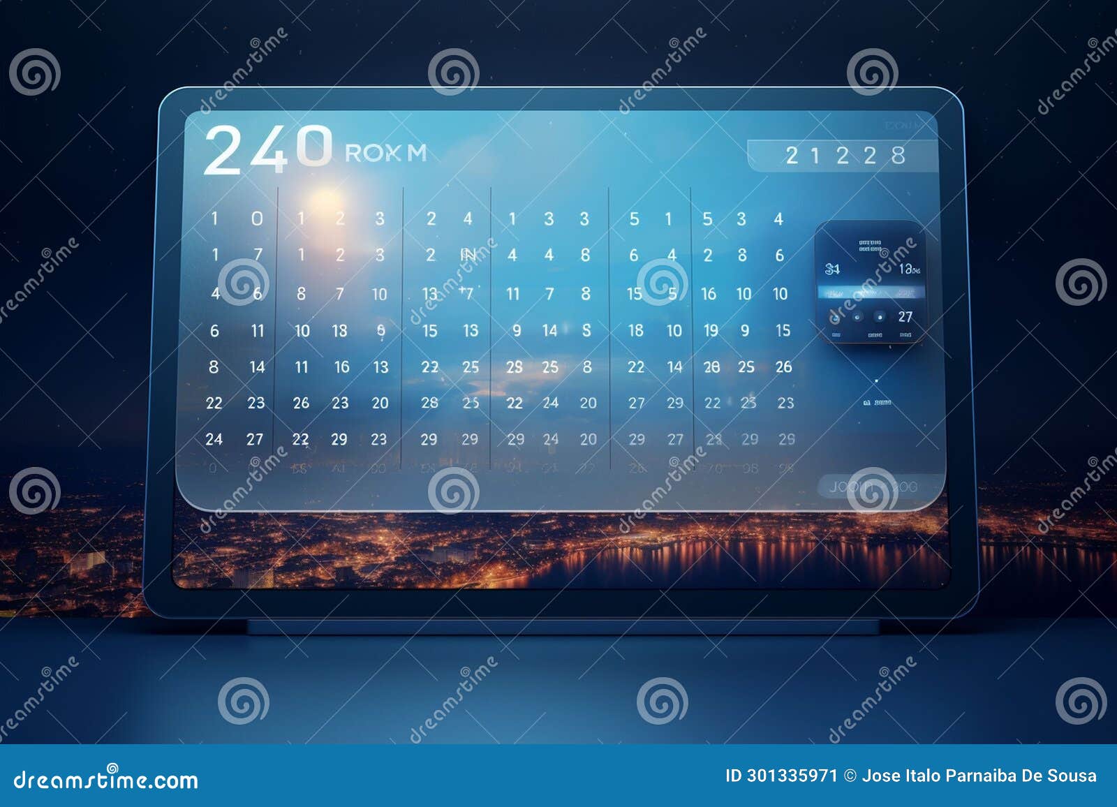 Techsavvy 2024 Calendar App Interfaces for Stock Illustration ...