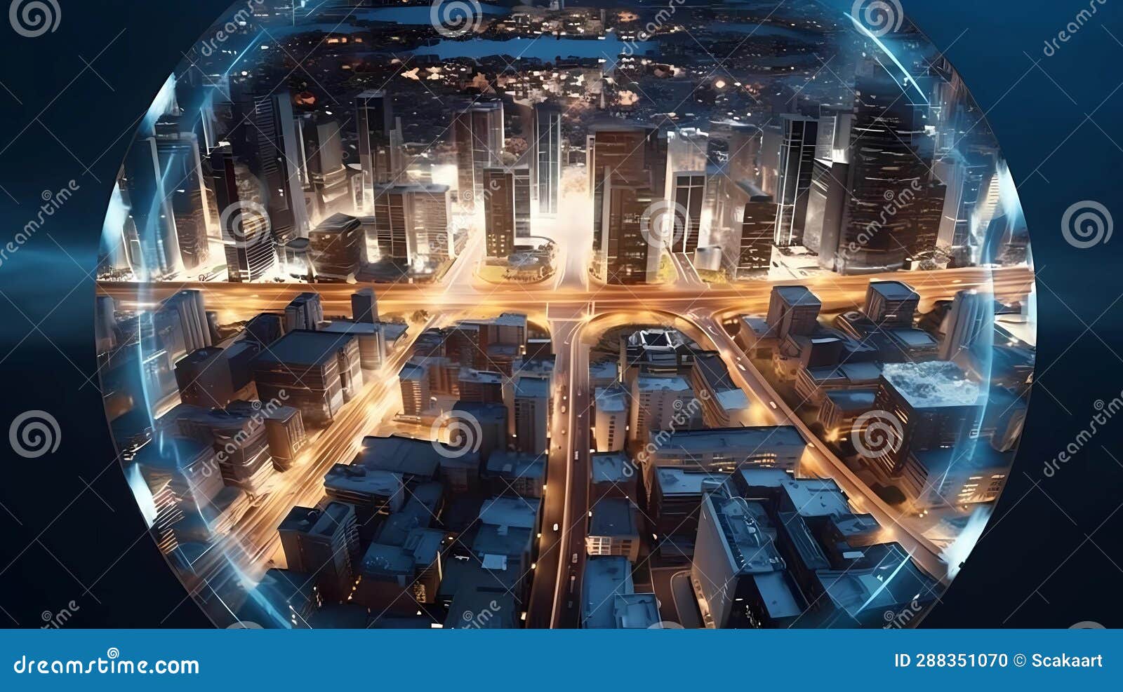 Techscape Symphony: Harmonizing Innovation and Connectivity Stock Photo ...