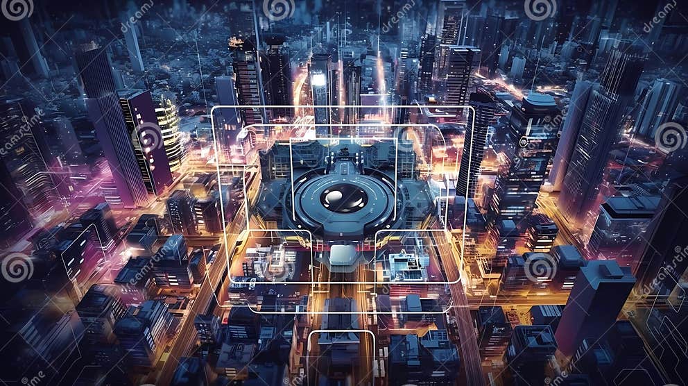 Techscape Symphony: Harmonizing Innovation and Connectivity Stock Image ...