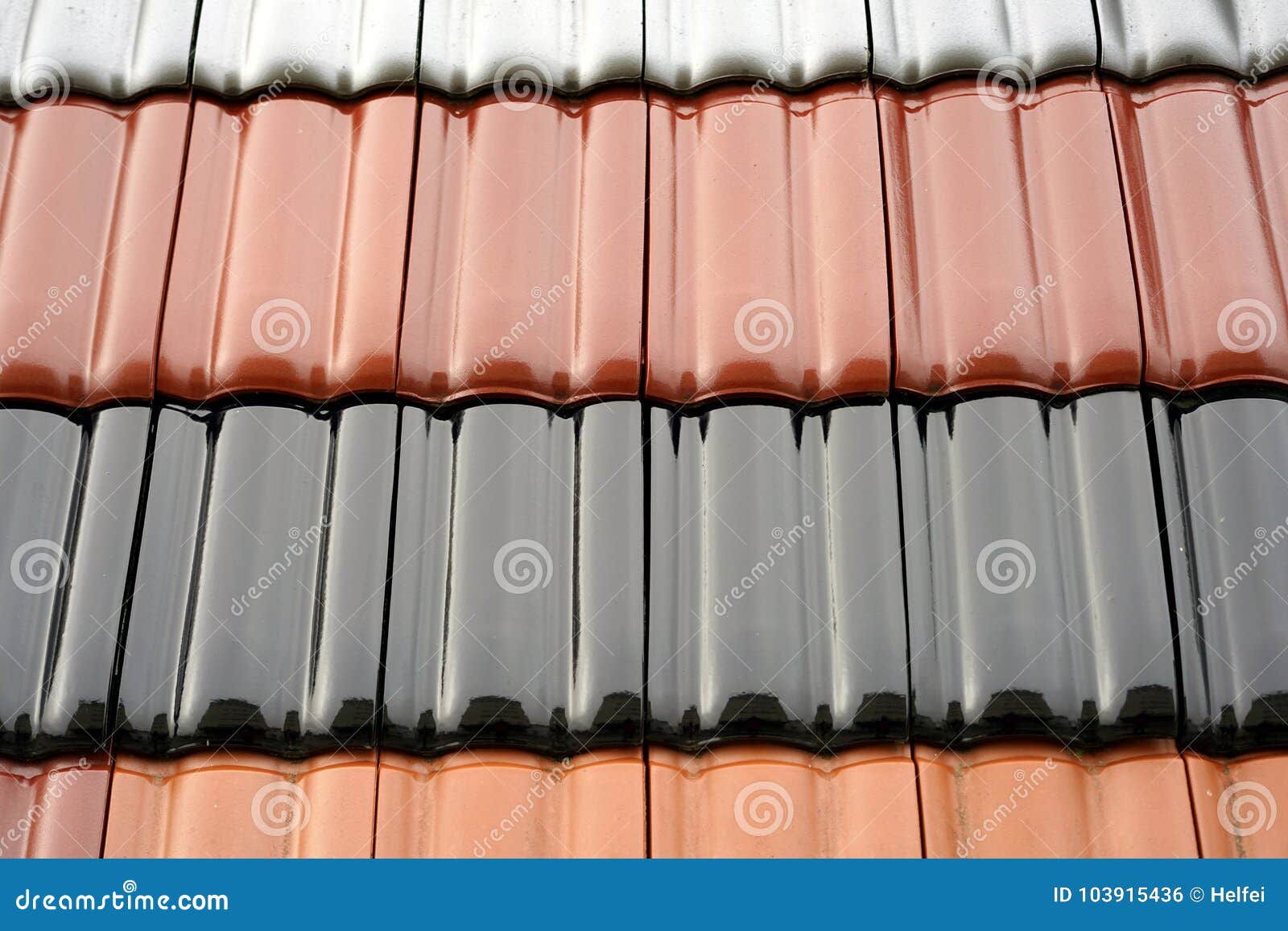 Techumbre De Las Tejas De Tejado Esmaltadas Foto de archivo - Imagen de ...