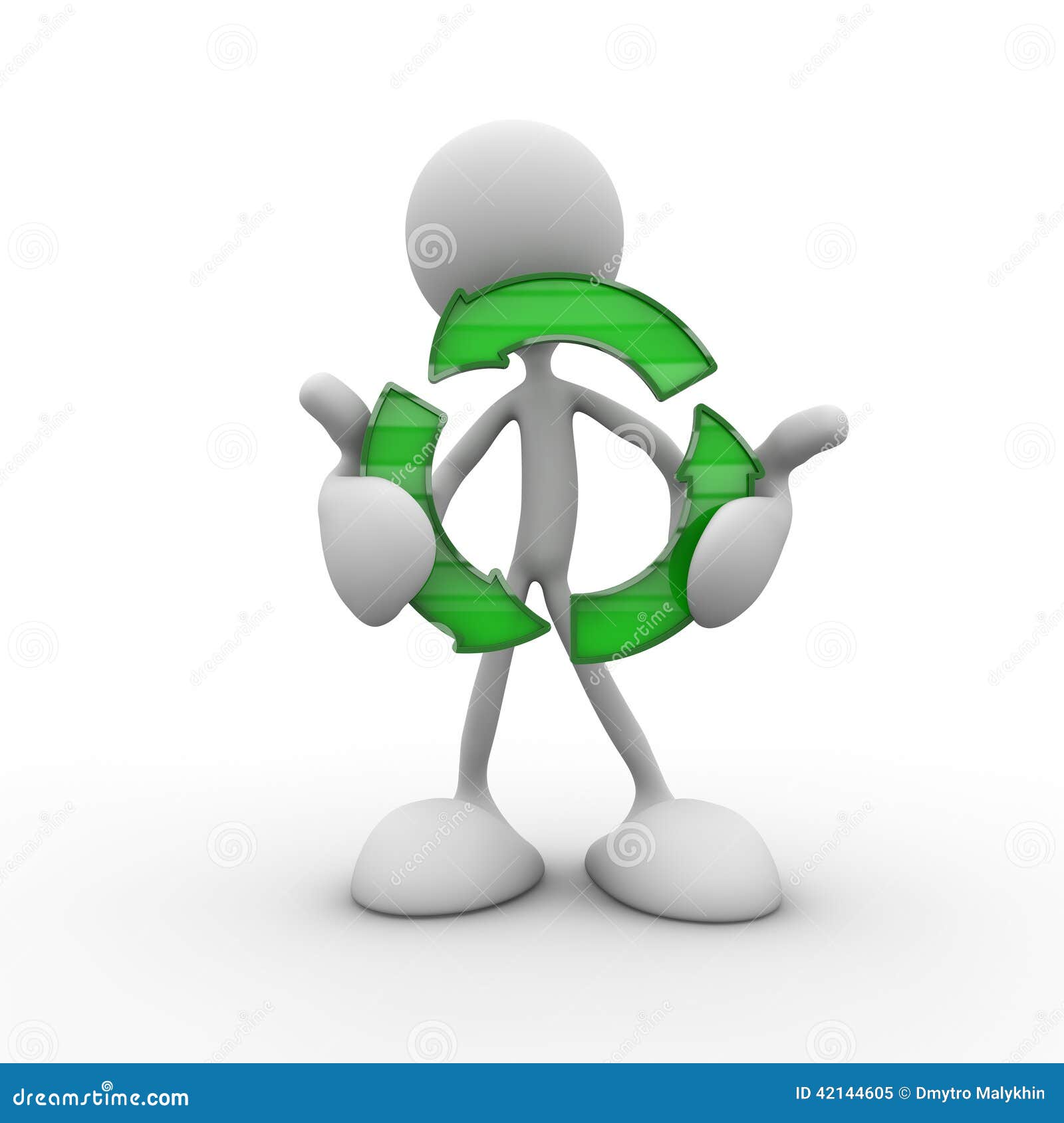 Tecken Som 3d Rymmer En Rund Pil Stock Illustrationer - Illustration av ...