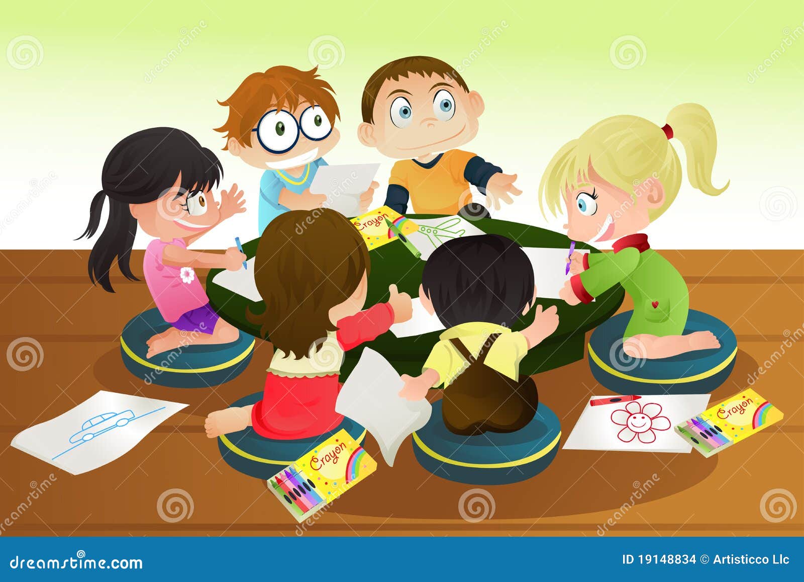 Teckna för barn vektor illustrationer. Illustration av konst - 19148834