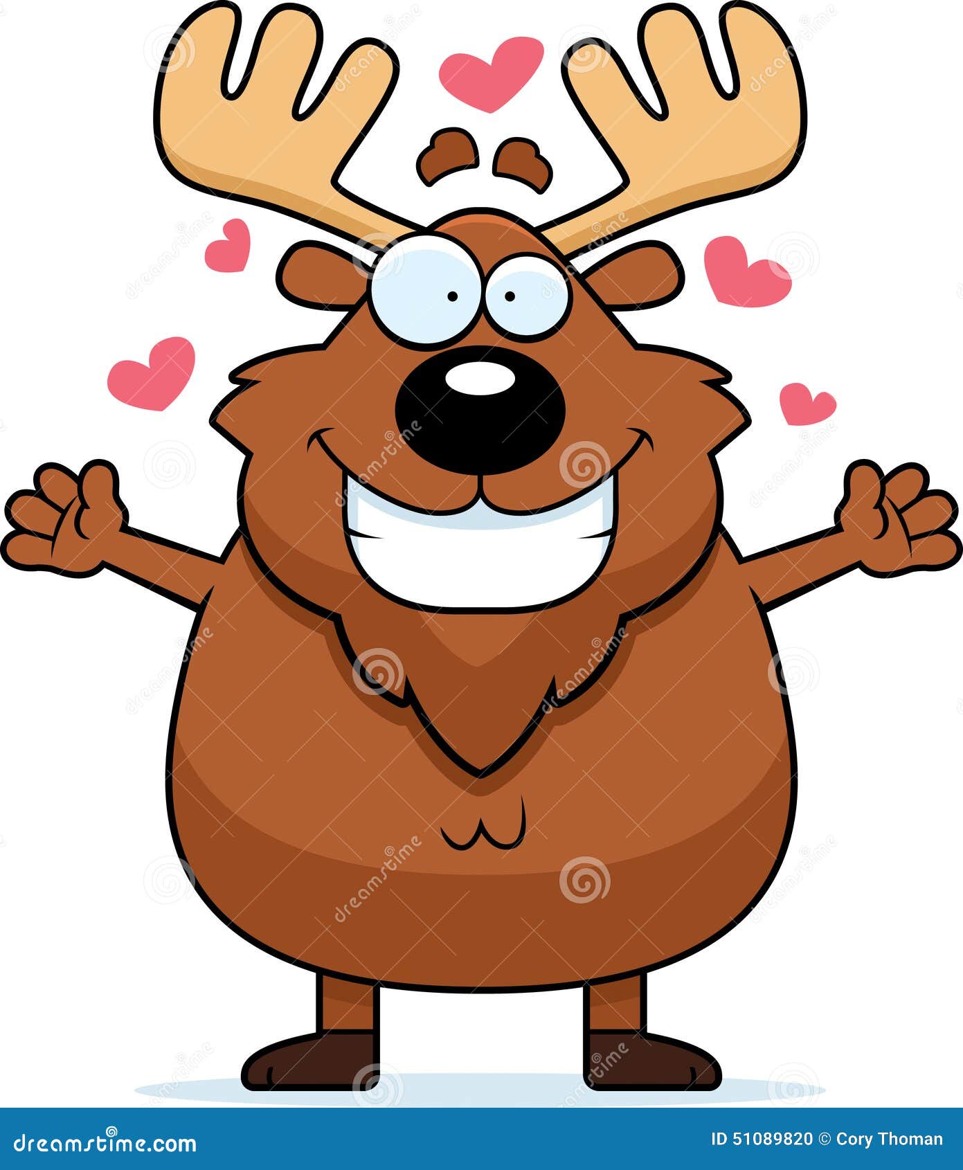 Tecknad filmälgkram vektor illustrationer. Illustration av krama - 51089820