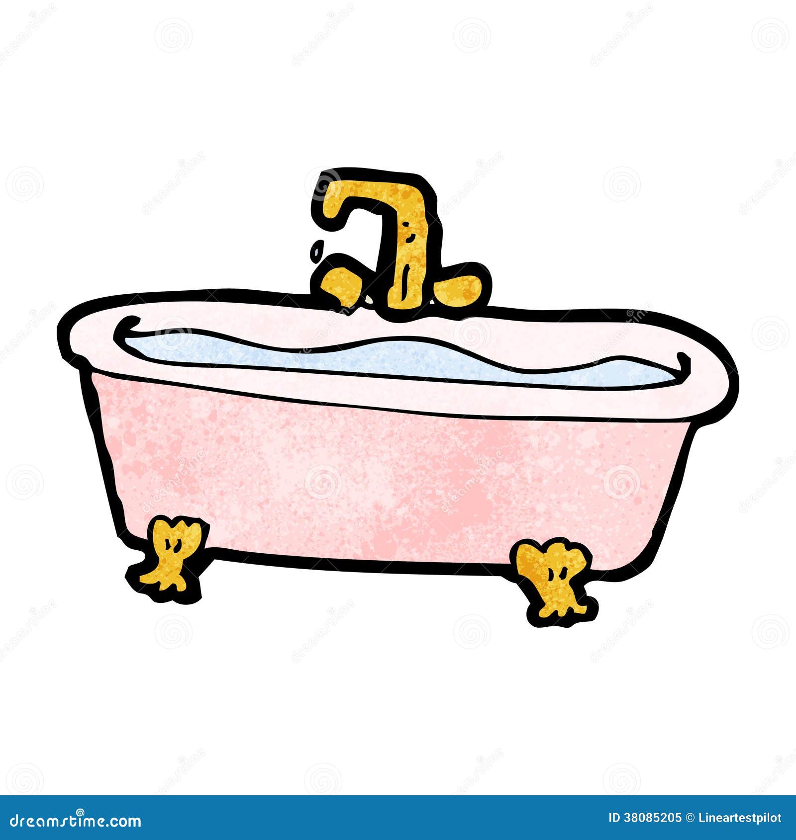 Tecknad filmbad av vatten vektor illustrationer. Illustration av ...