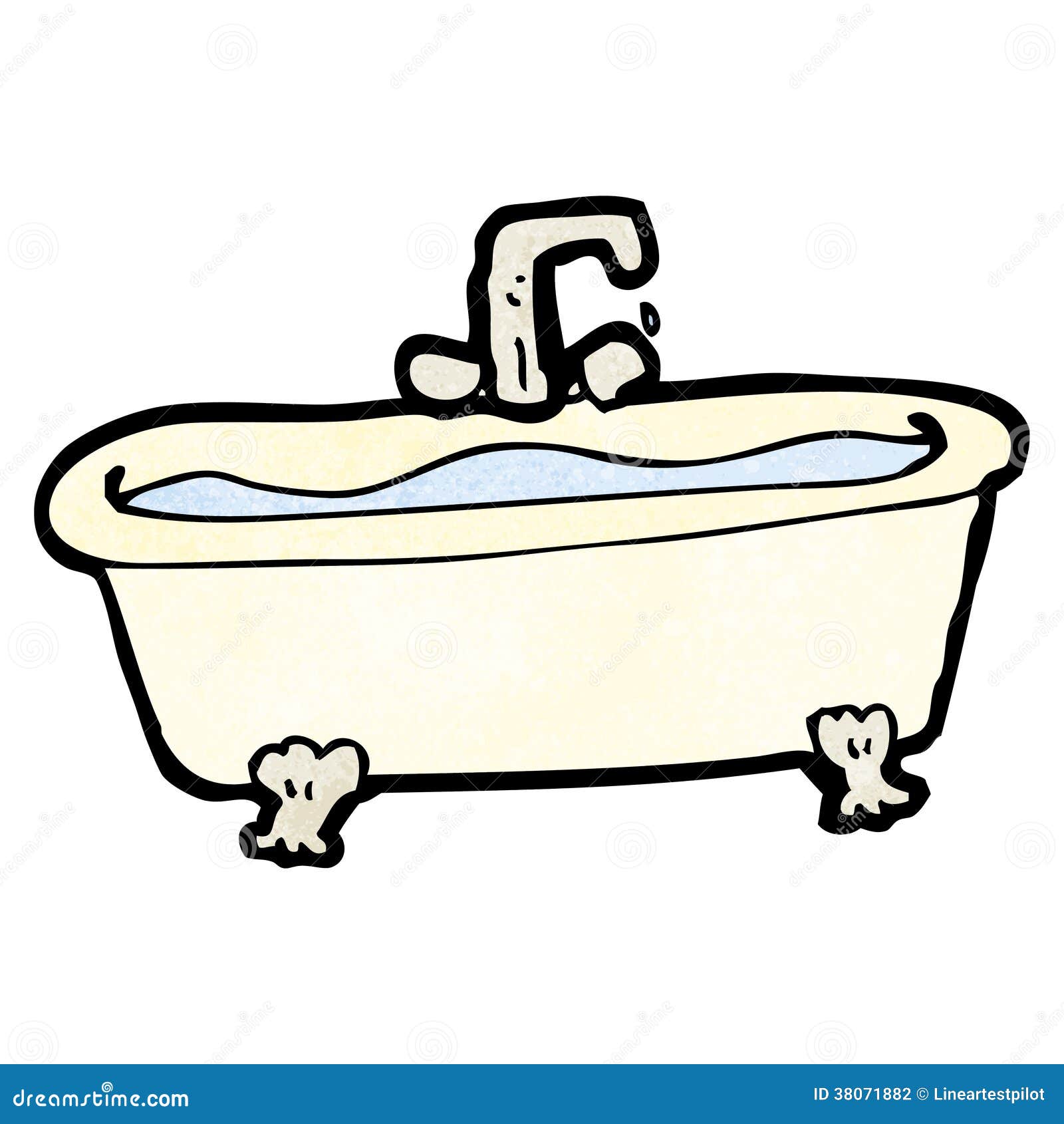 Tecknad filmbadkar stock illustrationer. Illustration av textur - 38071882