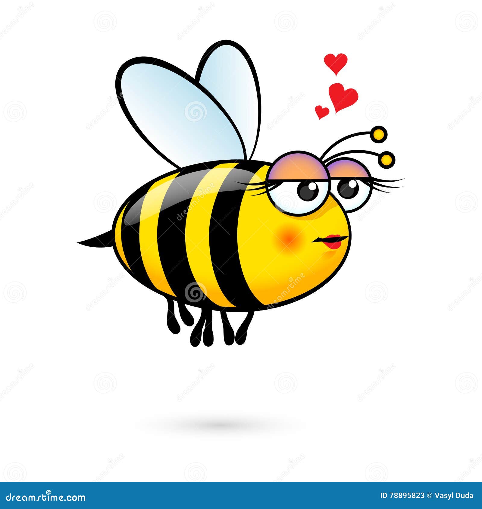 Tecknad filmbi vektor illustrationer. Illustration av humla - 78895823