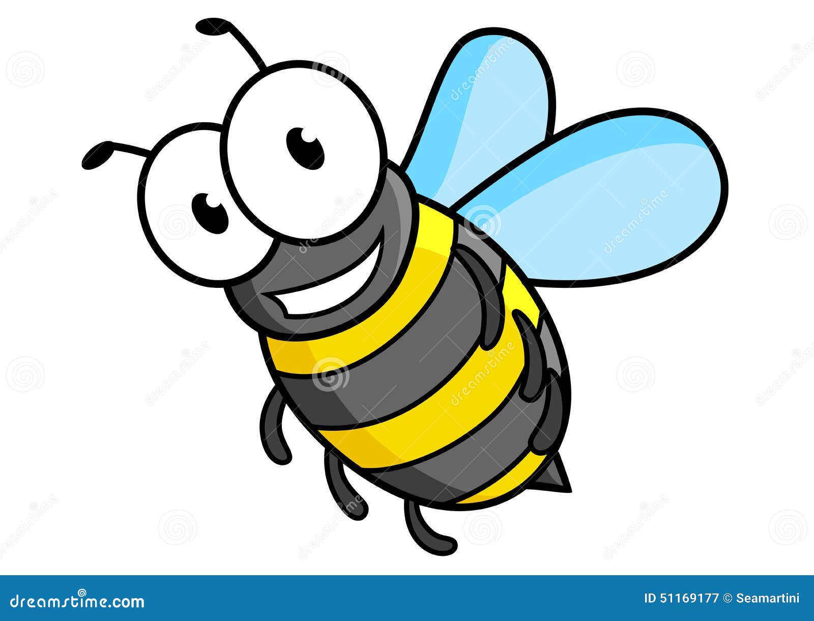 Tecknad Filmbi- Eller Getingtecken Vektor Illustrationer - Illustration ...