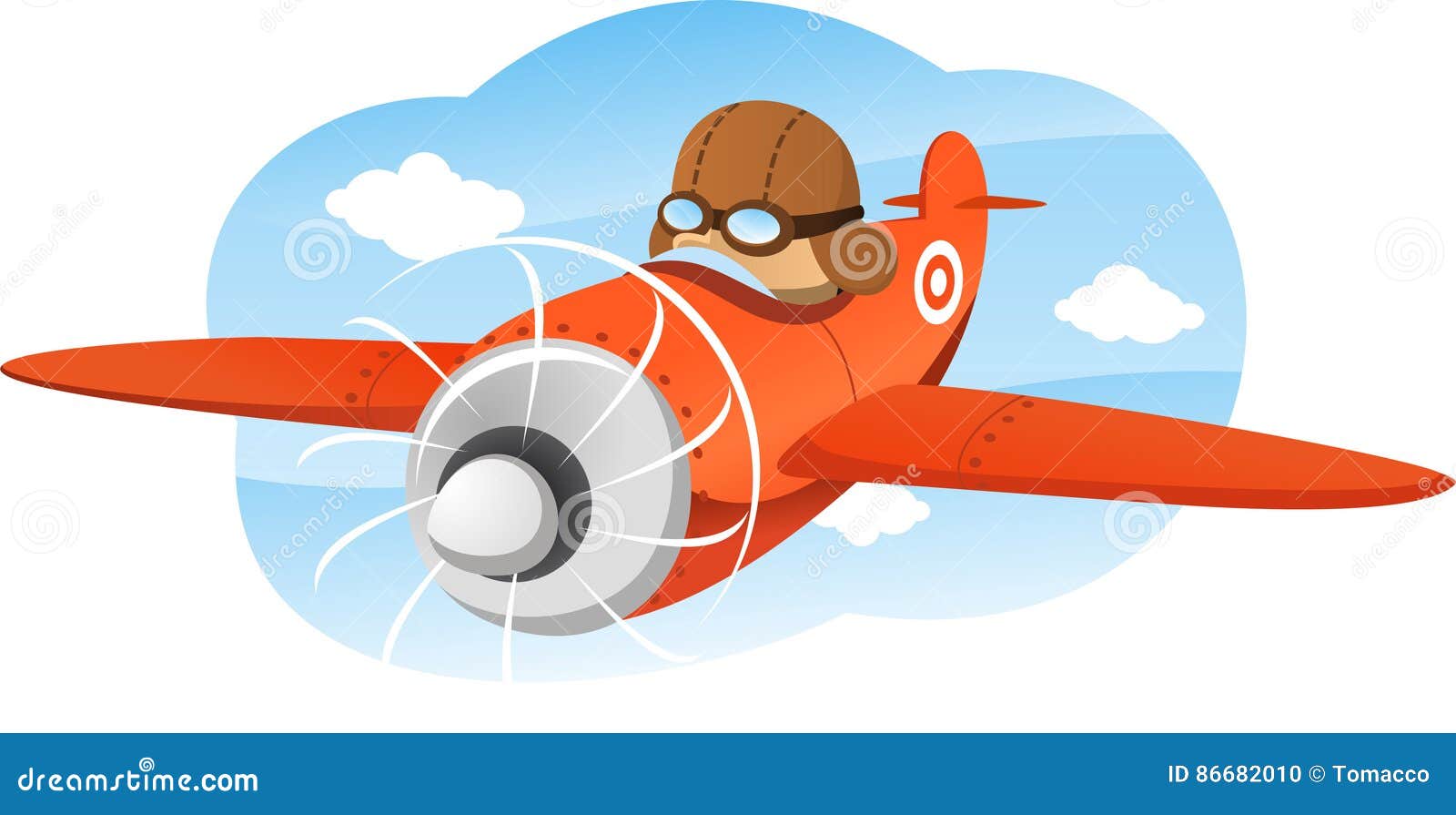 Tecknad filmflygplan stock illustrationer. Illustration av ...