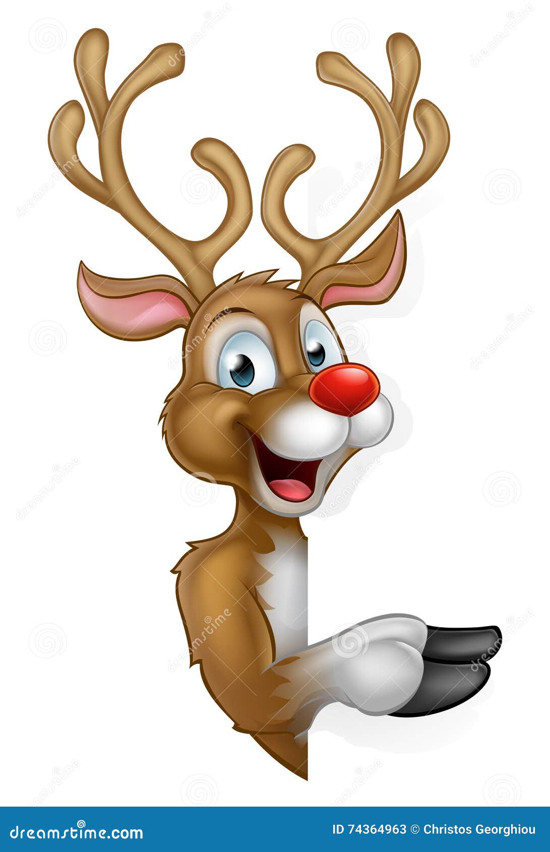 Tecknad filmjulSantas ren vektor illustrationer. Illustration av ...