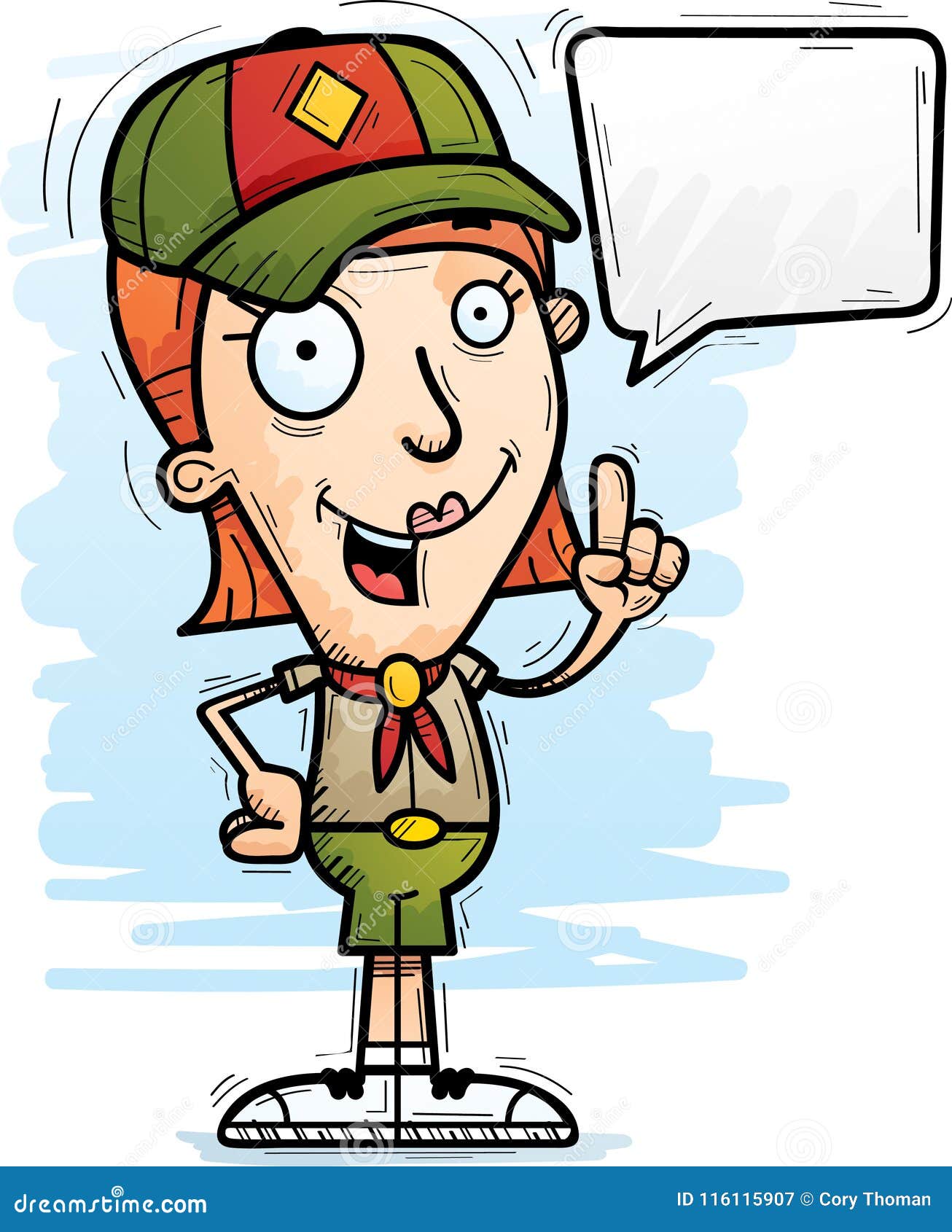 Tecknad Filmkvinnan Spanar Talking Vektor Illustrationer - Illustration ...