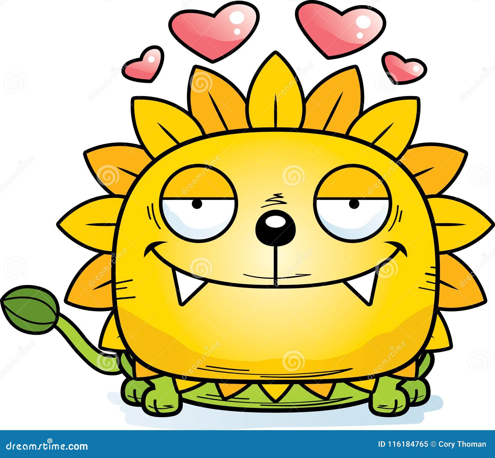 Tecknad Filmmaskros Lion Love Vektor Illustrationer - Illustration av ...